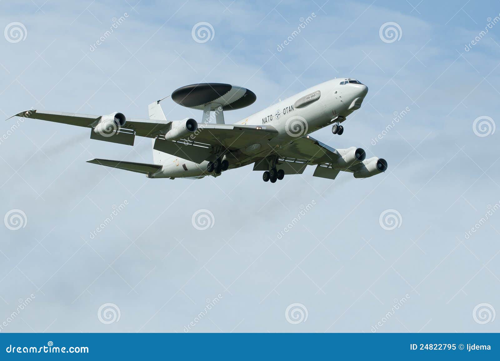 Boeing E-3 Sentry AWACS Plane Editorial Image - Image of flight, army ...