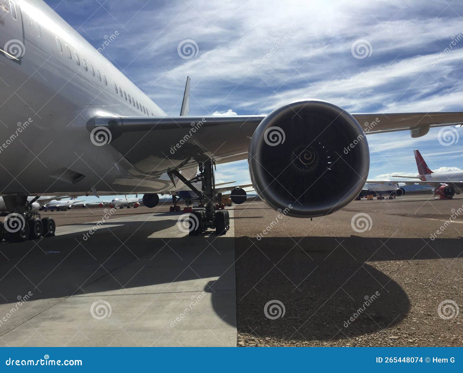 Boeing 777 stock photo. Image of wing, boeing, engine - 265448074