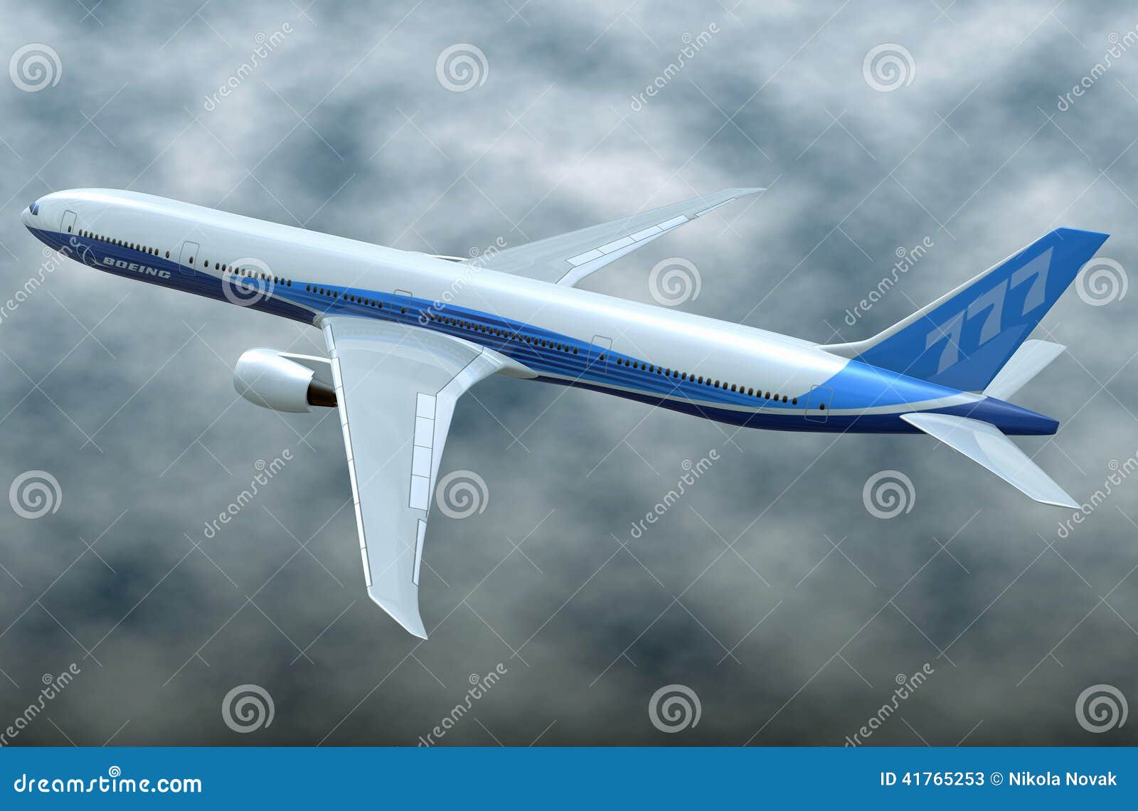 Boeing 777-300ER Commercial Aircraft Editorial Stock Photo ...