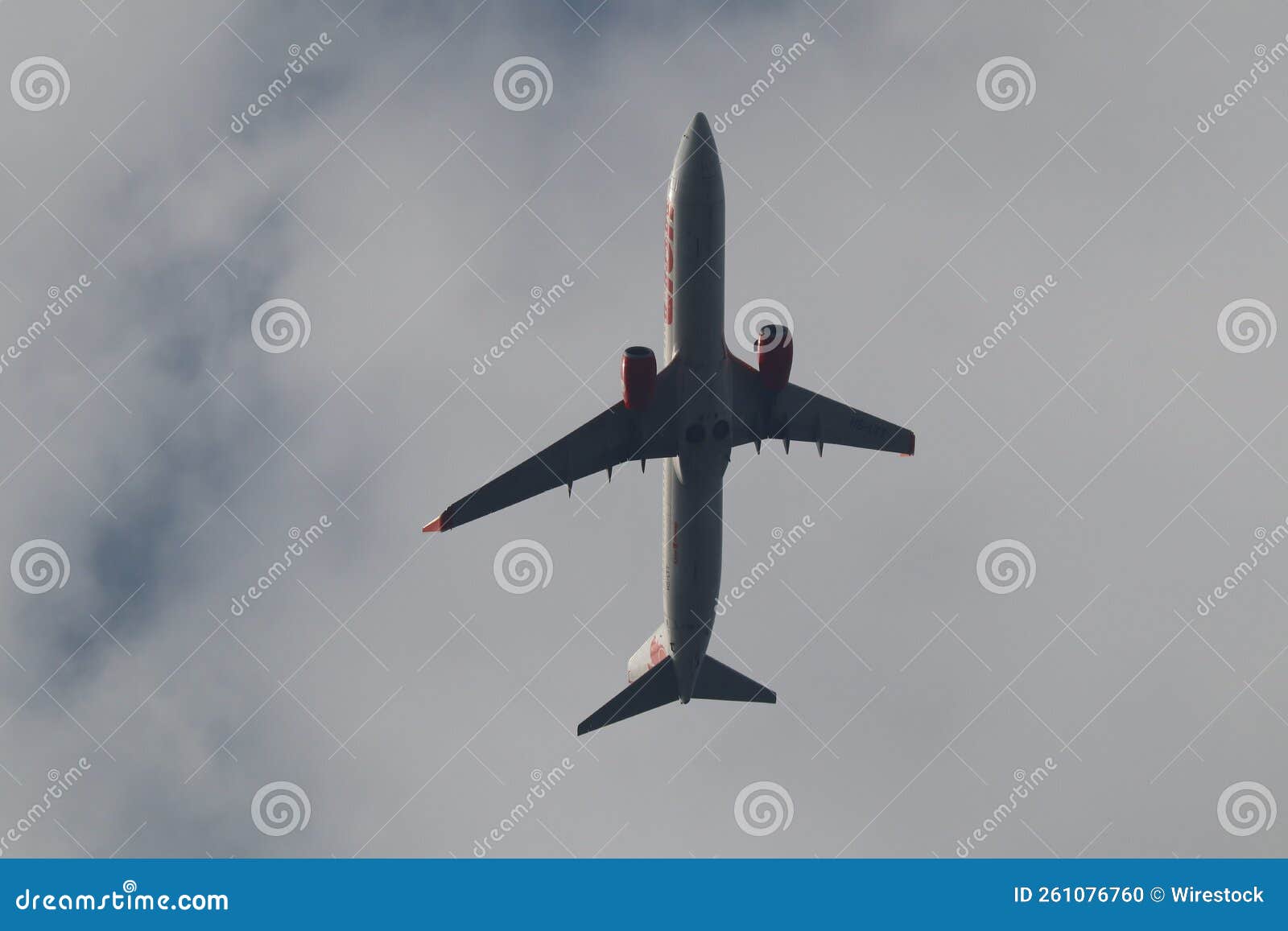 Boeing 737-900ER of Thai Lion Air Flying in the Cloudy Sky Editorial ...
