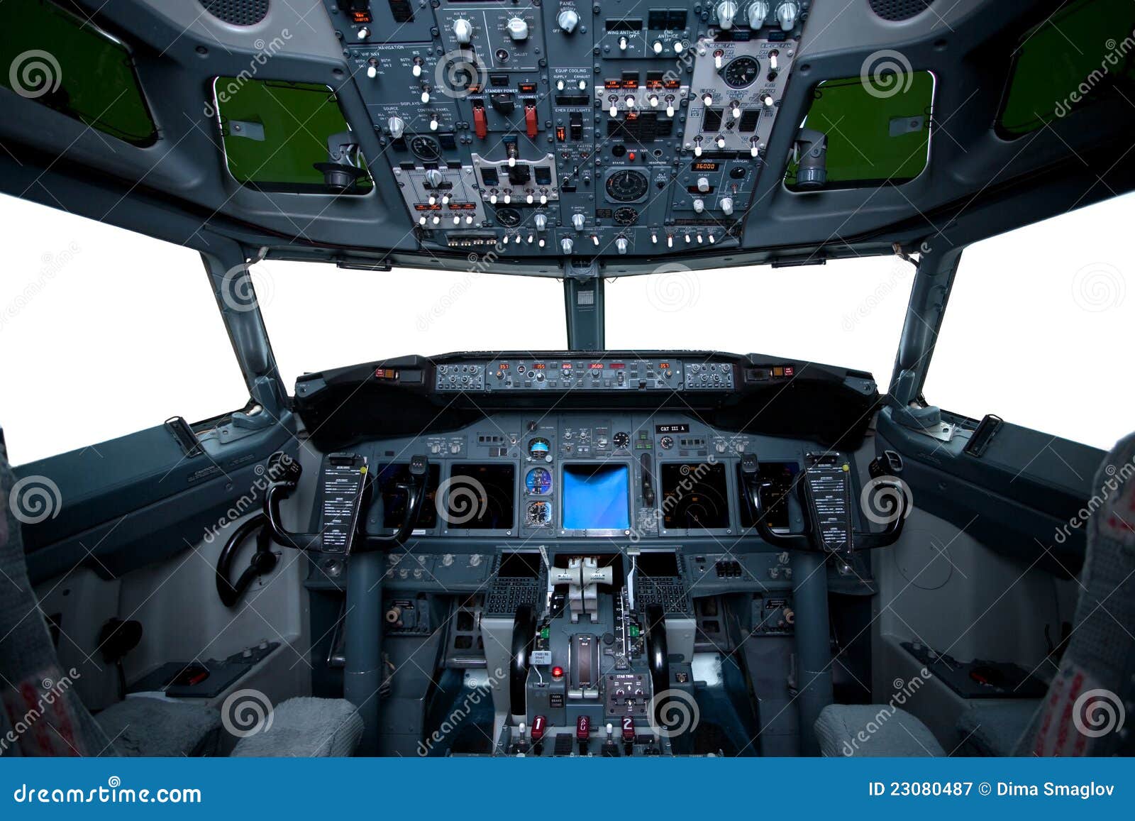 Boeing Interior, Cockpit View Stock Image - Image of altitude, trip ...