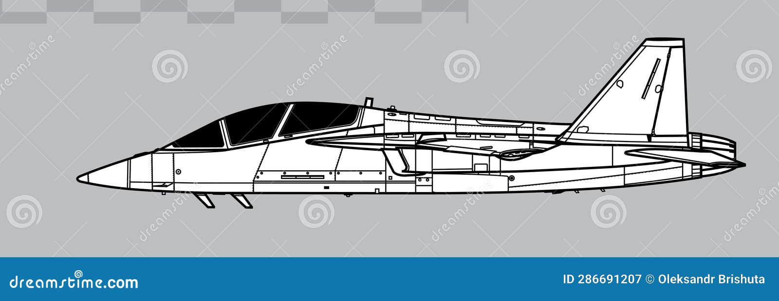 Boeing Saab T-7A Red Hawk. Boeing T-X. Vector Drawing of Supersonic ...