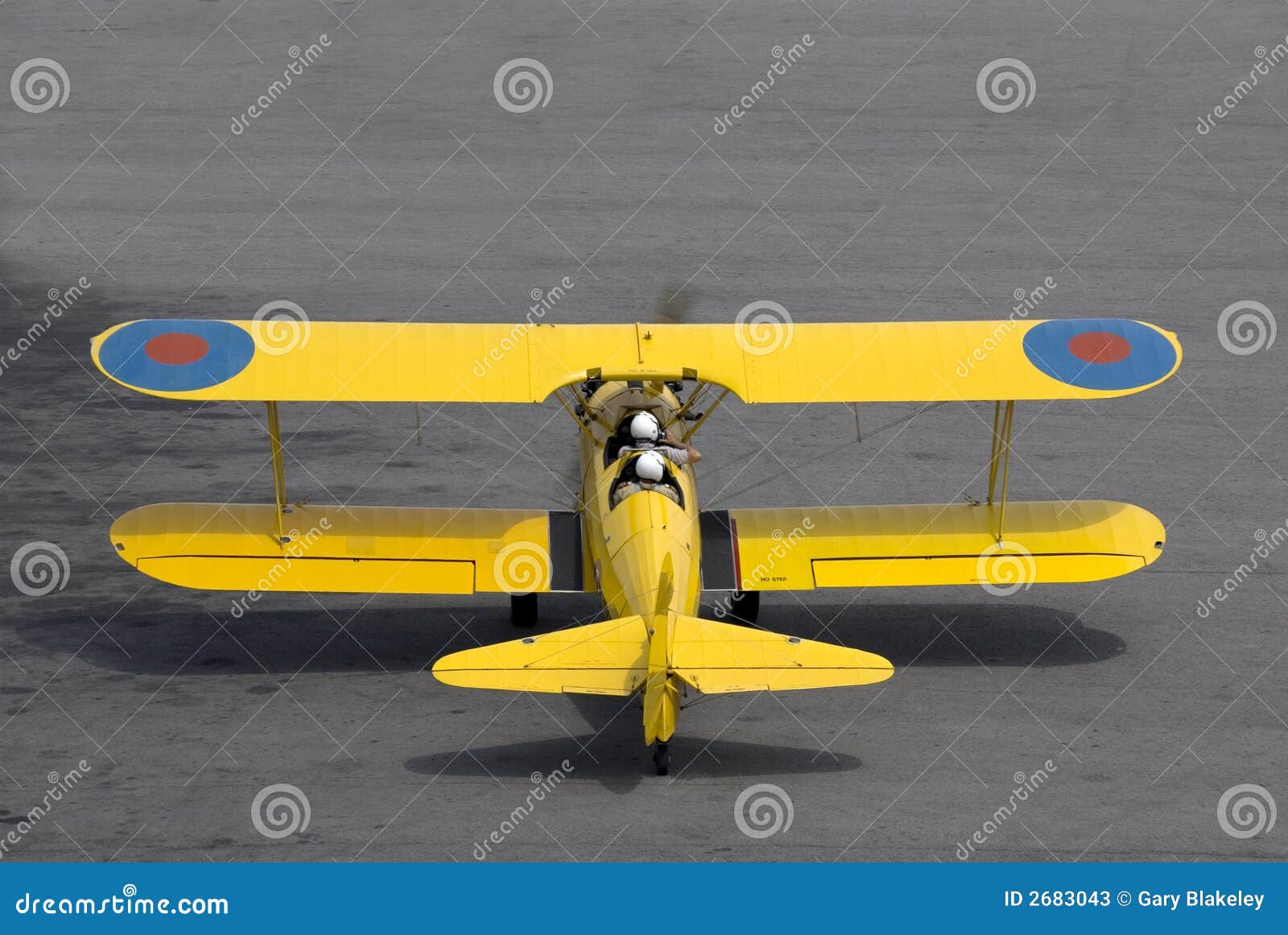 Yellow Stearman Biplane Stock Photography | CartoonDealer.com #14031140