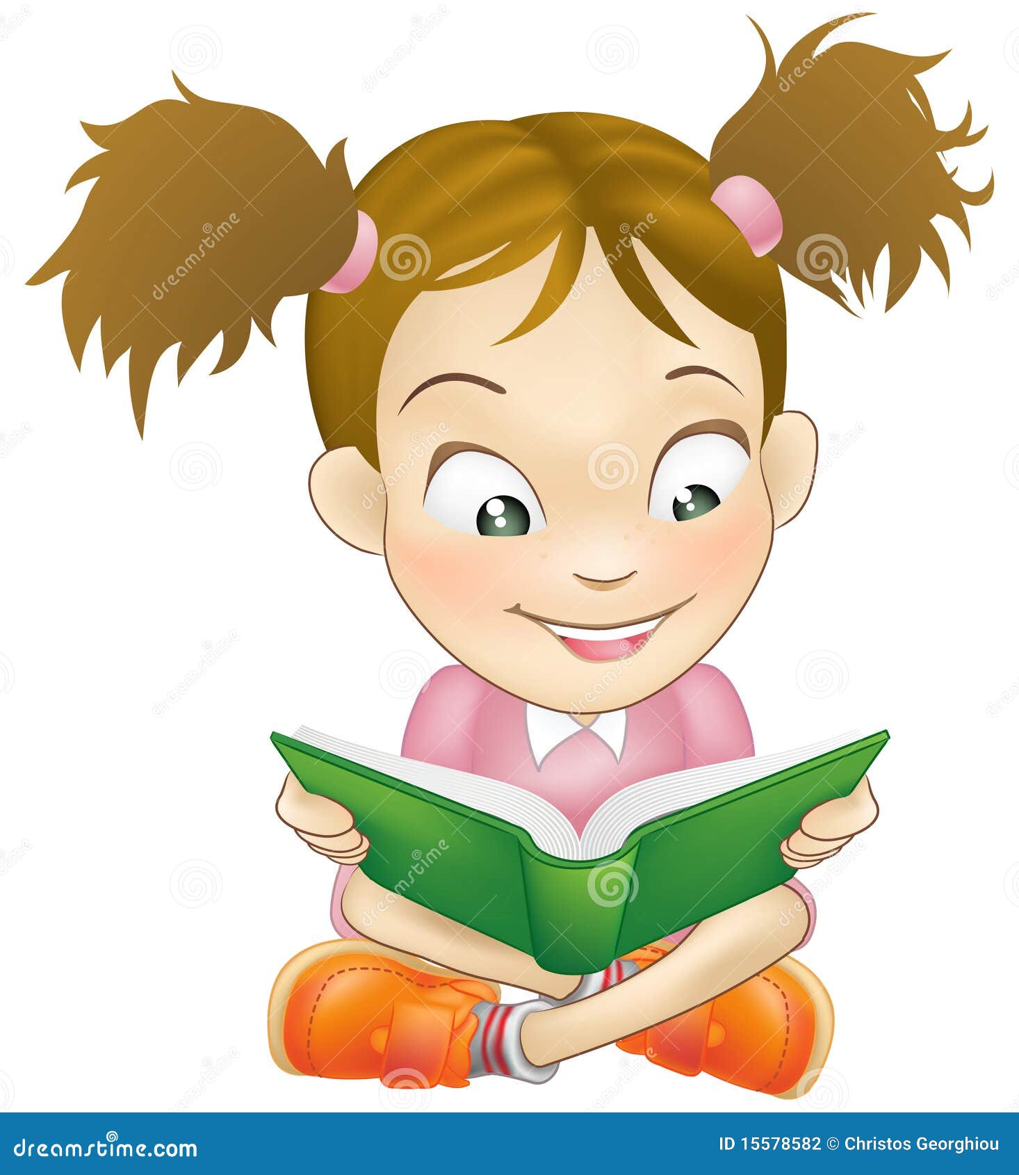 Boek Van De Het Meisjeslezing Van De Illustratie Het Jonge Vector ... Boek Van De Het Meisjeslezing Van De Illustratie Het Jonge Vector ...