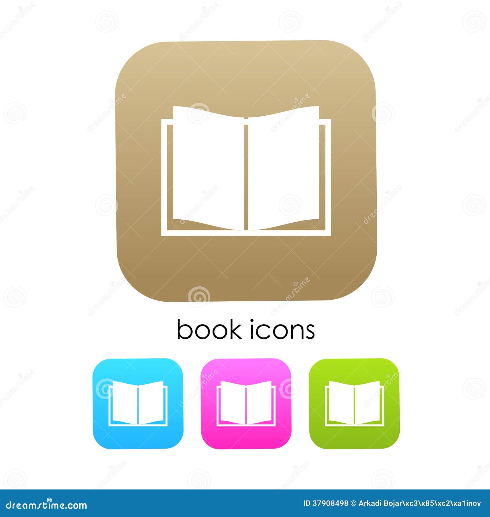 Boek vectorpictogram vector illustratie. Illustration of knoop - 37908498
