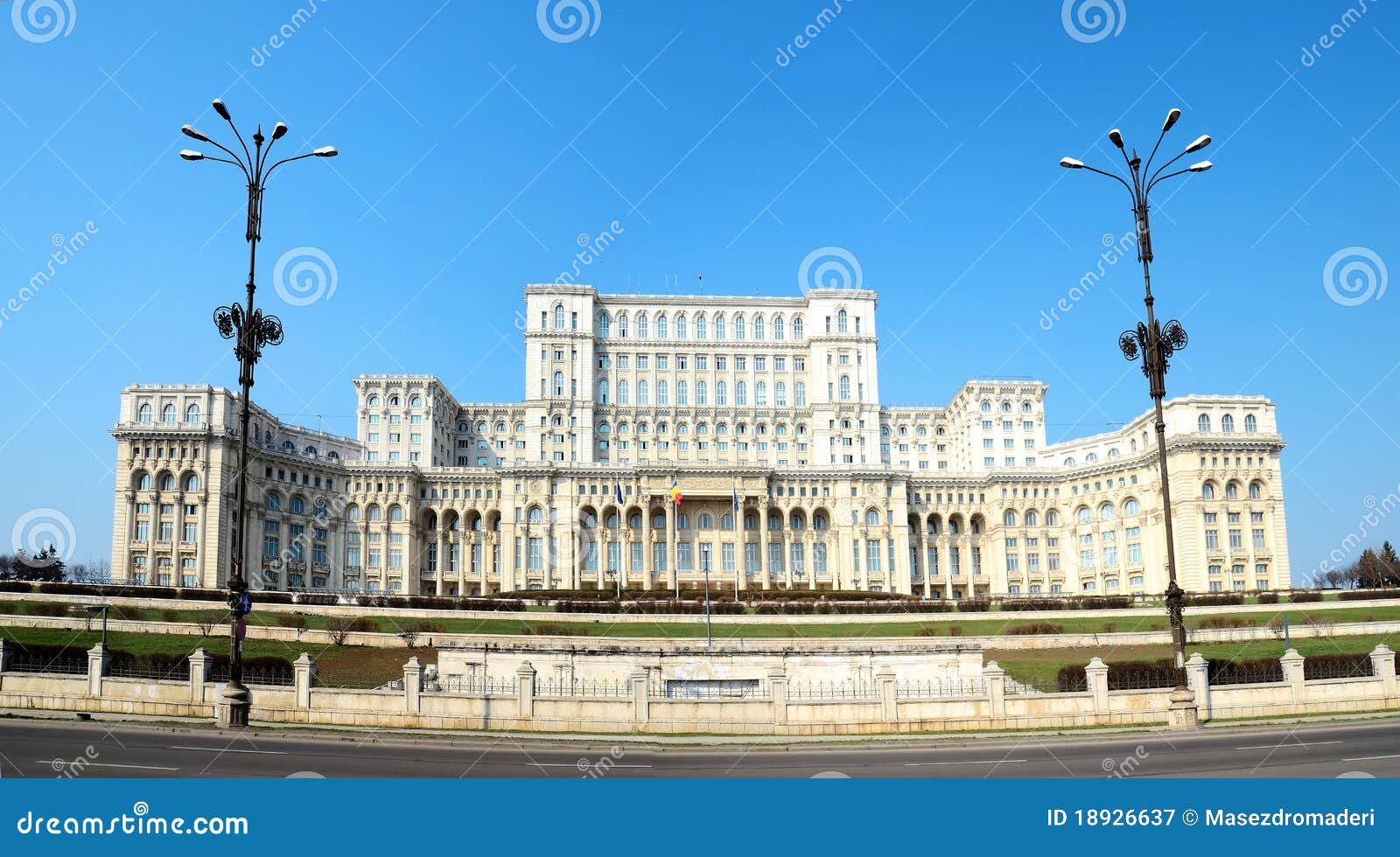 Boekarest - Het Paleis Van Het Parlement Stock Afbeelding - Image of ...