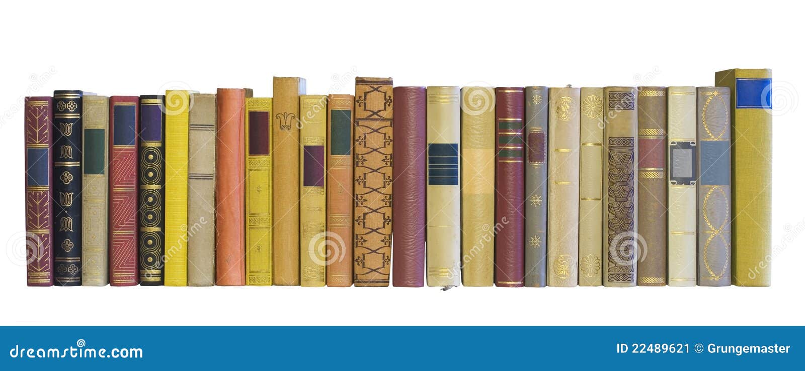 Boeken in een rij stock afbeelding. Afbeelding bestaande uit ...