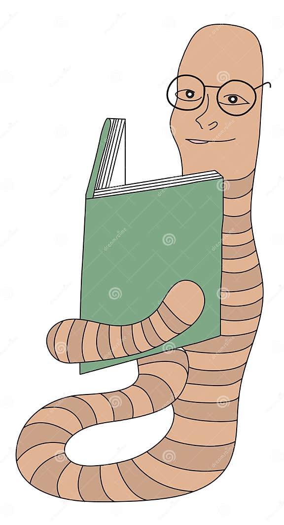 Boekenwurm stock illustratie. Illustration of kennis - 29061676