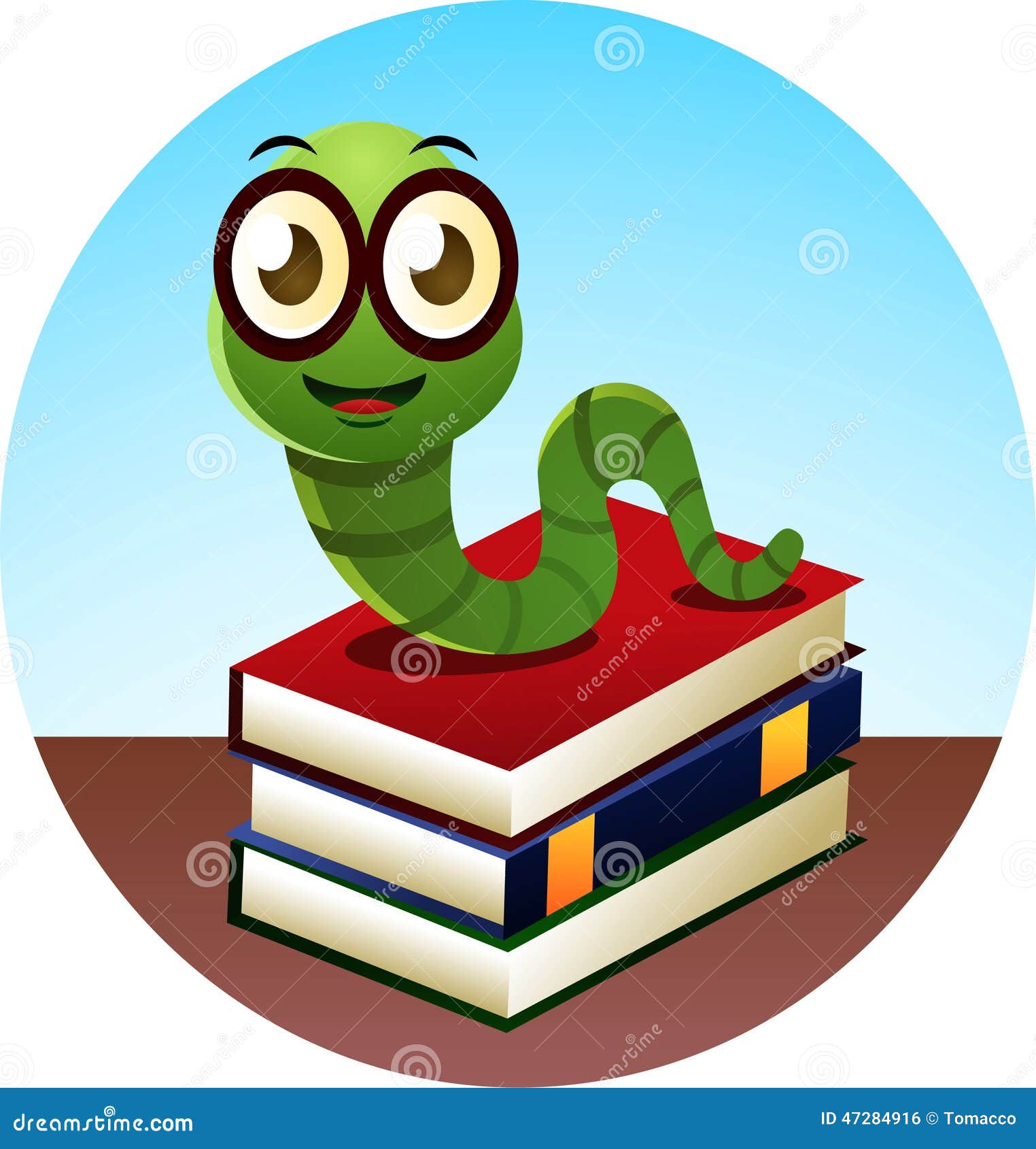 Boekenwurm stock illustratie. Illustration of intelligentie - 47284916