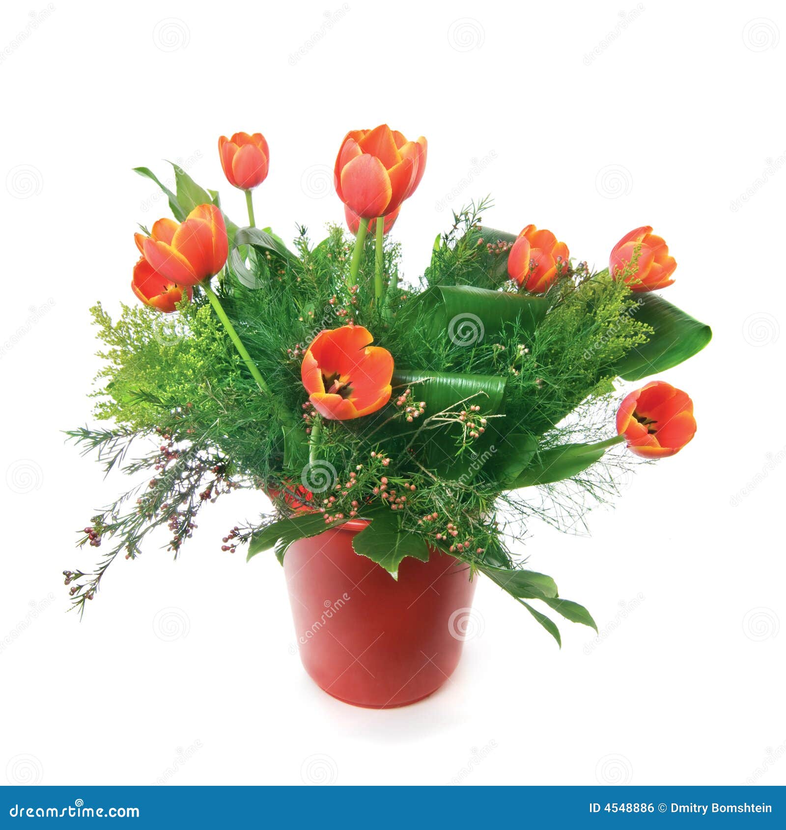 Boeket van tulpen stock foto. Image of achtergrond, helder - 4548886