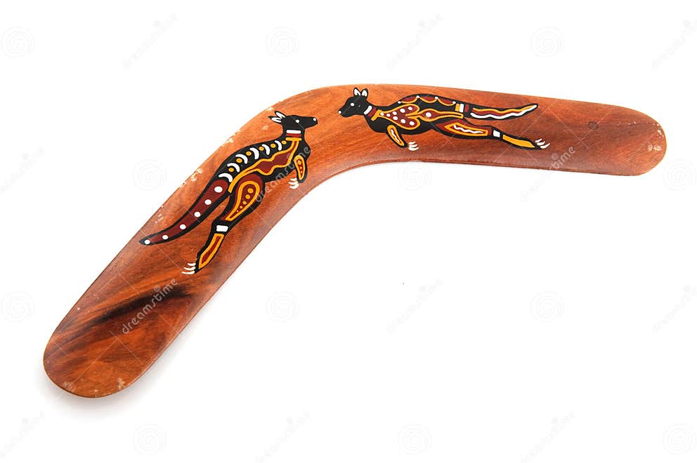 Boemerang stock afbeelding. Image of geïsoleerd, schilderijen - 13327017