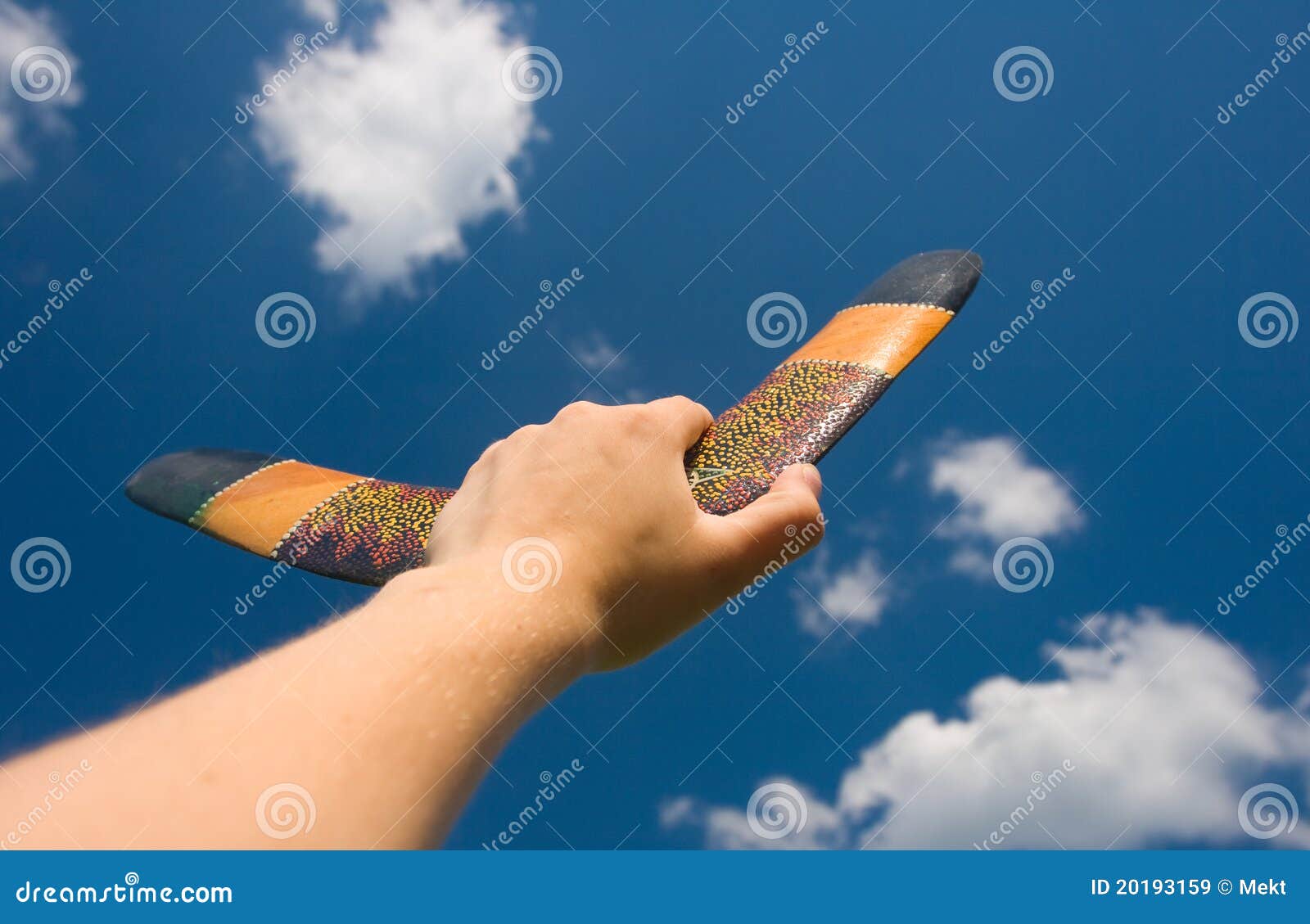 Boemerang stock afbeelding. Image of kromming, australië - 20193159