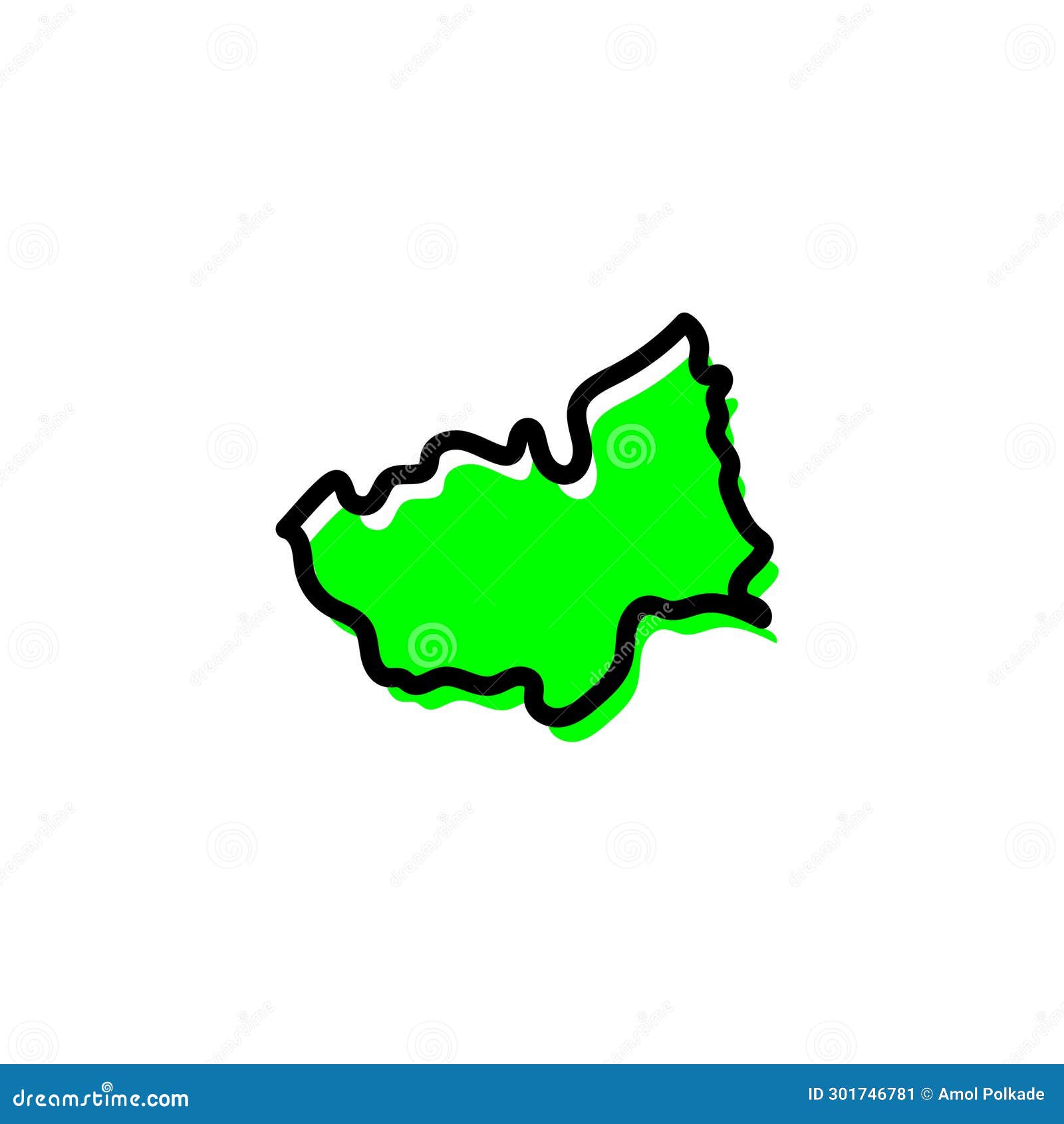 Boeny Madagascar Silhouette Map With Transparent Background Vector ...