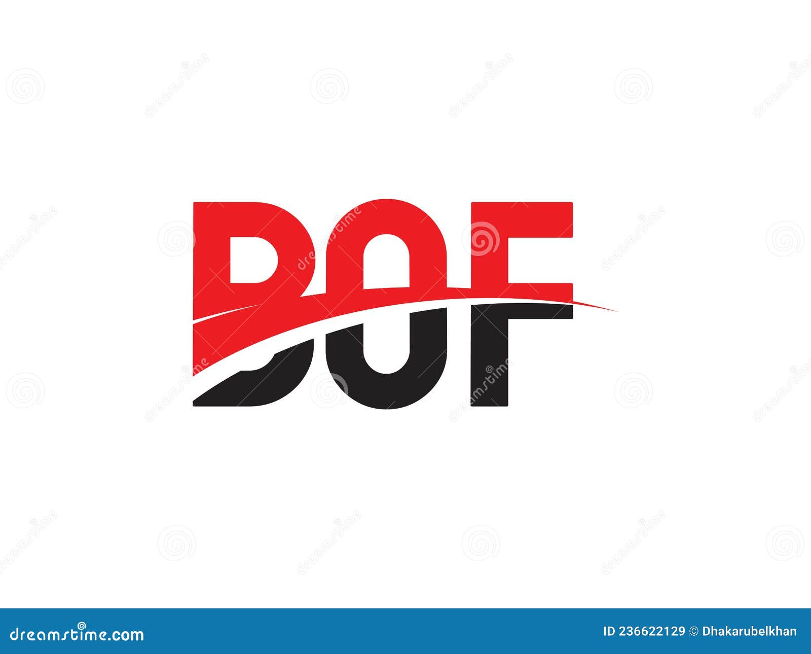 BOF Letter Initial Logo Design Vector Illustration Stock Vector ...