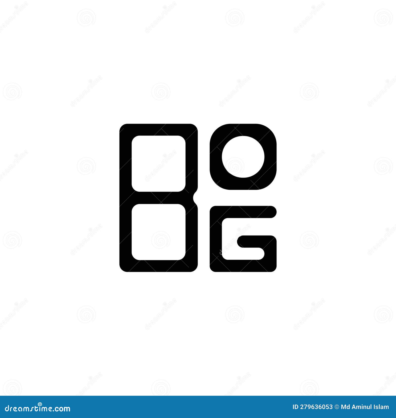 BOG Letter Logo Creative Design with Vector Graphic, BOG Stock Vector ...