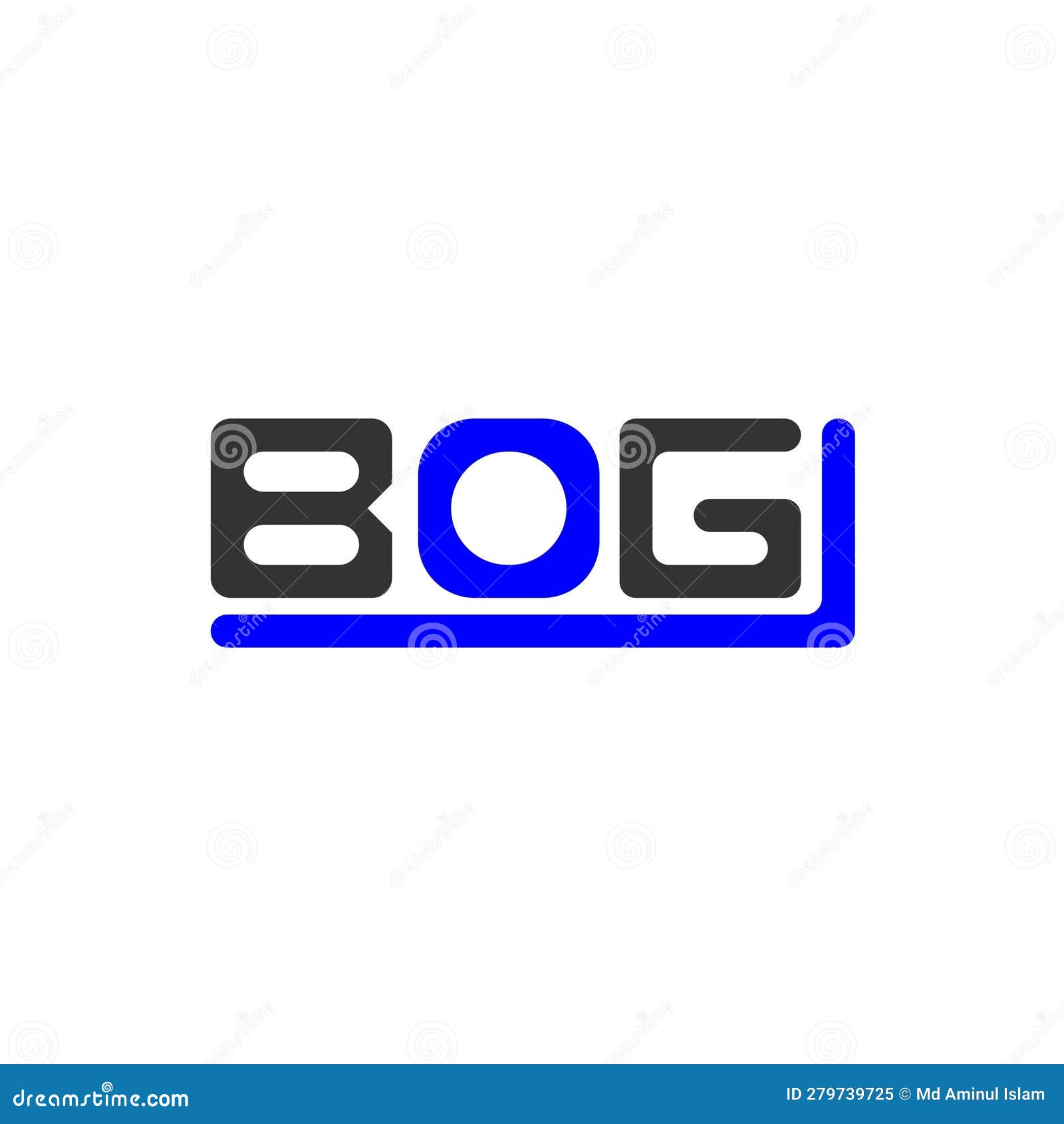 BOG Letter Logo Creative Design with Vector Graphic, BOG Stock Vector ...