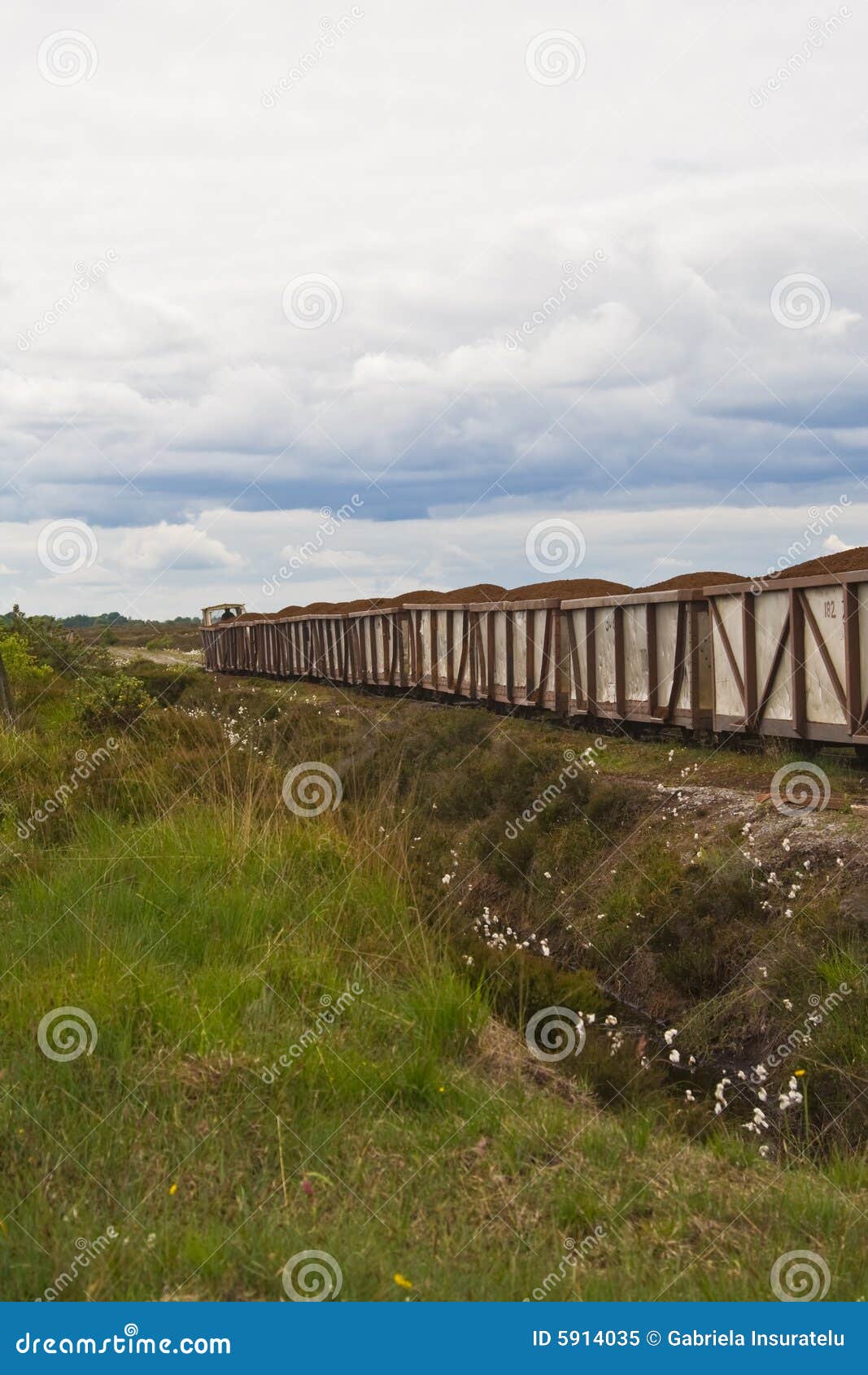 Bog Train stock image. Image of brown, machine, fuel, irish - 5914035