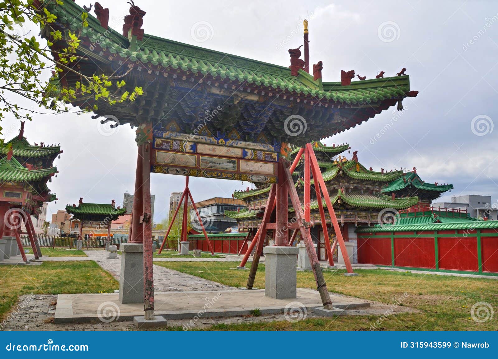 The Bogd Khan Palace in Ulaanbaatar, Mongolia Editorial Stock Image ...