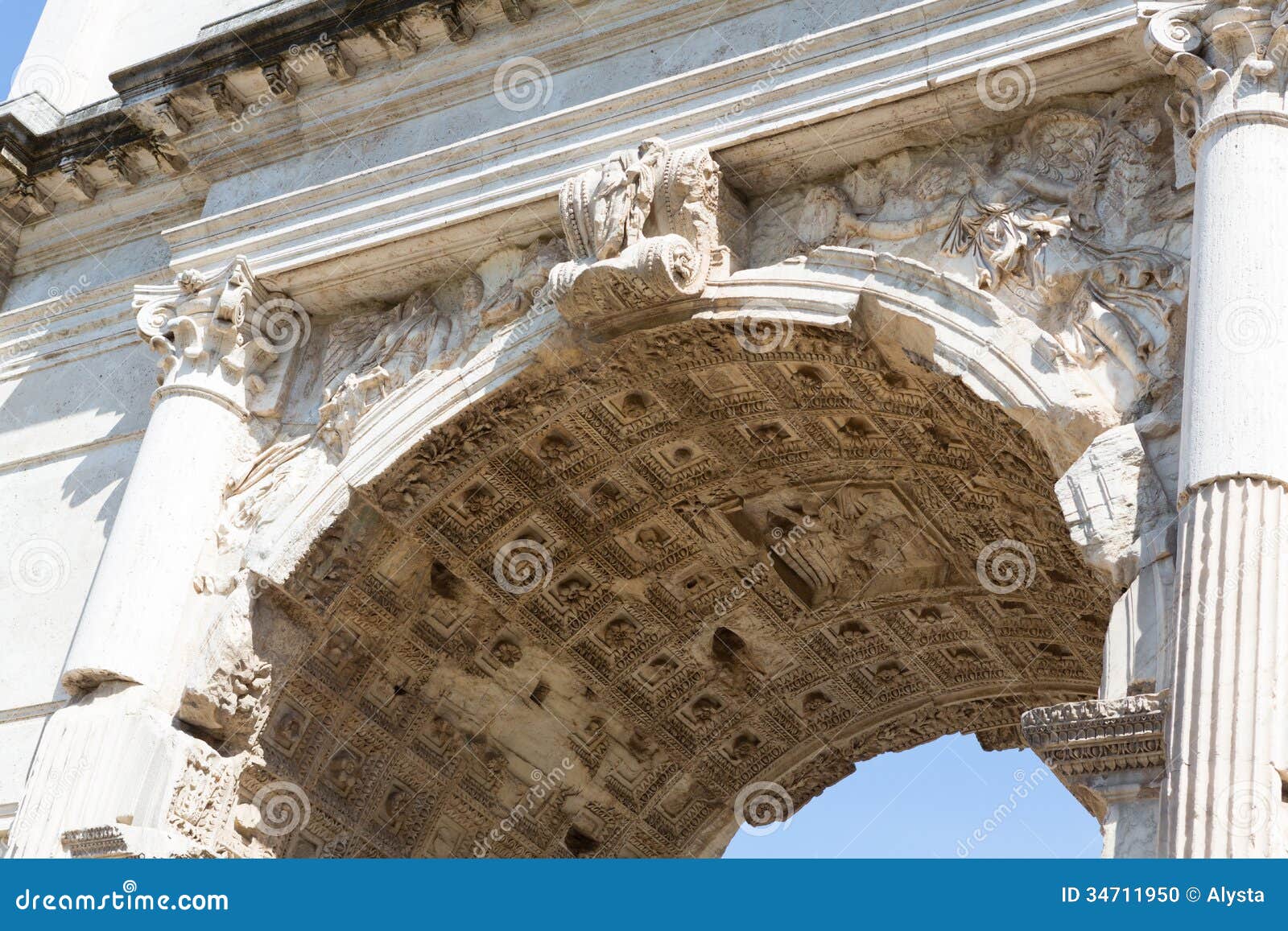 Bogen von Titus Up Close stockfoto. Bild von forum, architektur - 34711950