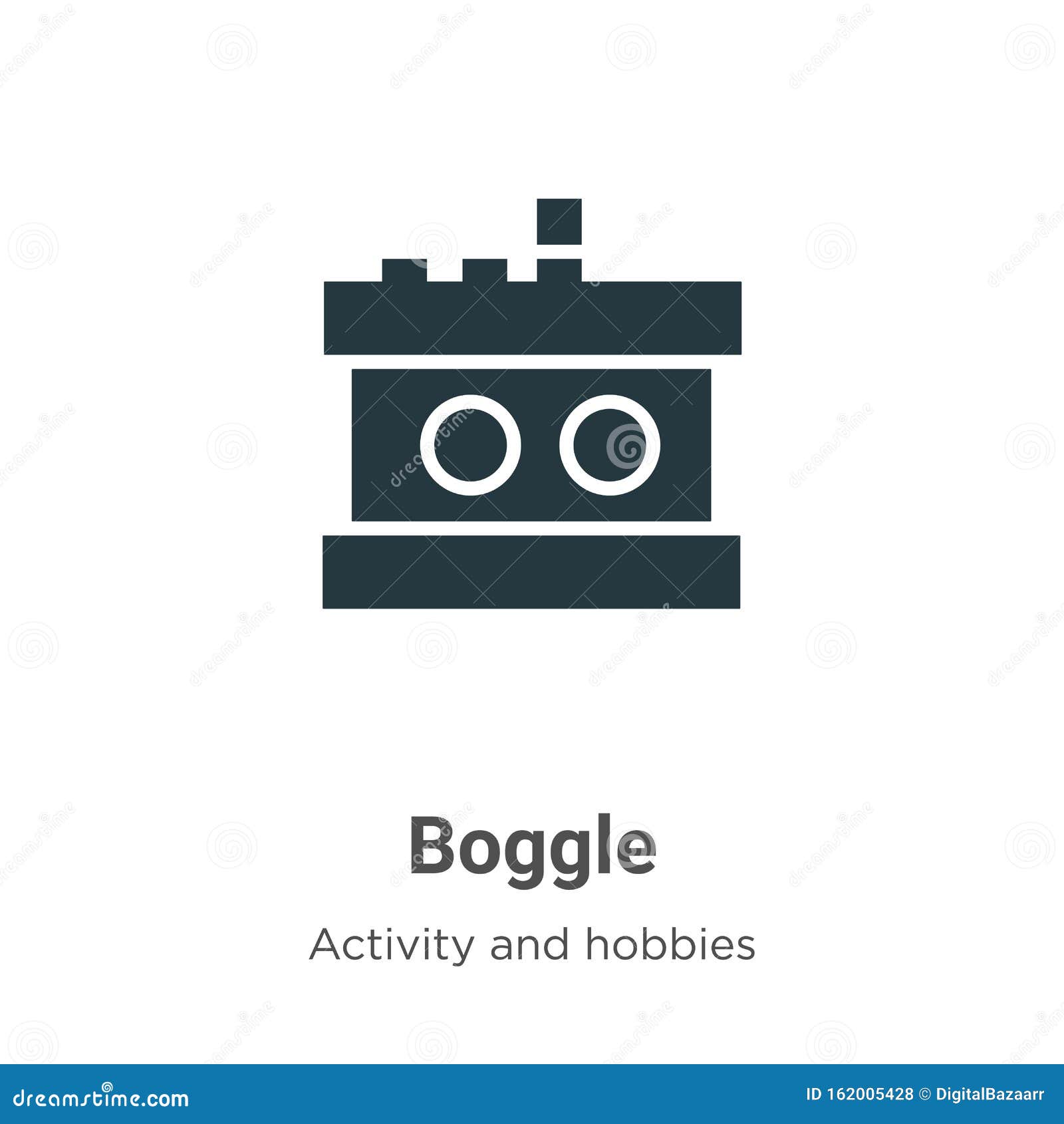 Boggle Vector Icon On White Background. Flat Vector Boggle Icon Symbol ...