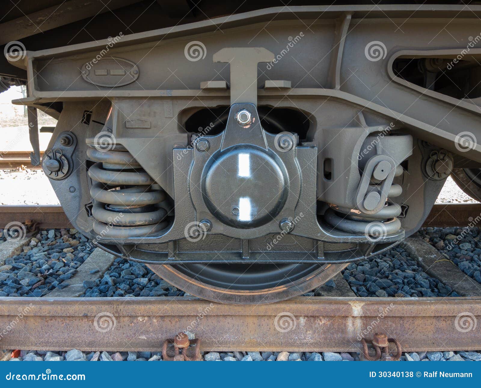 Bogie of a freight wagon stock photo. Image of freight - 30340138