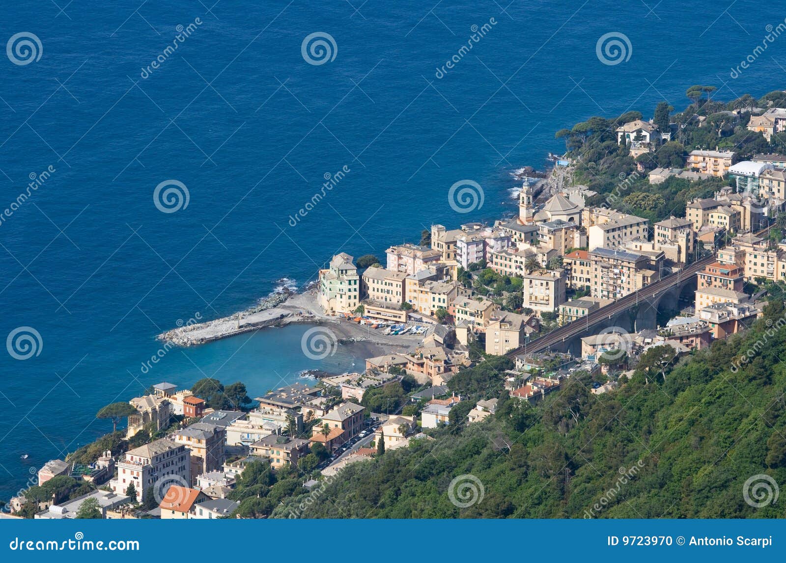 Bogliasco stock photo. Image of mediterranean, seaside - 9723970