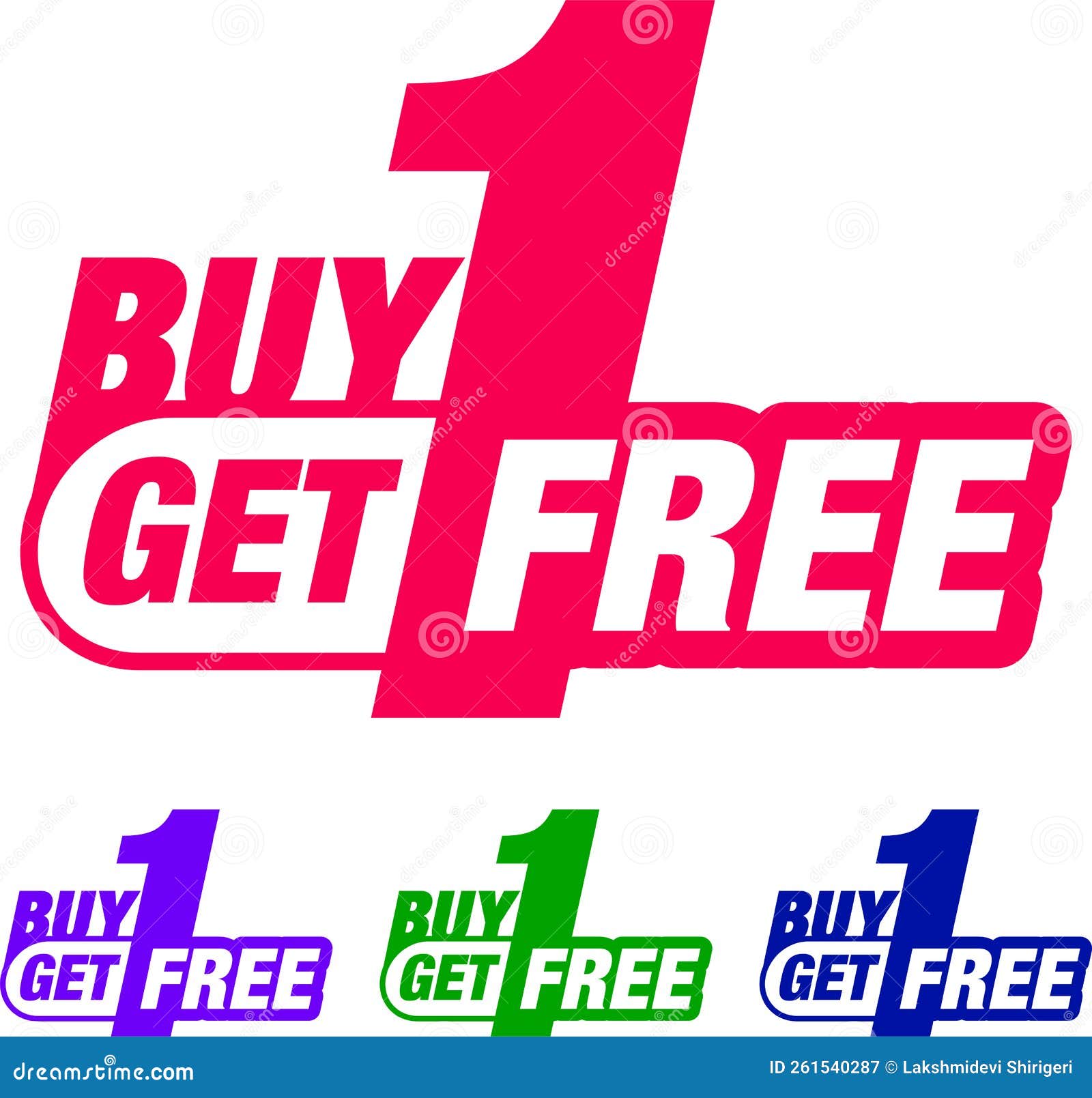 Buy 1 Get 1 Free. BOGO. Buy and Get Free. Free Unit for Promos. Stock ...