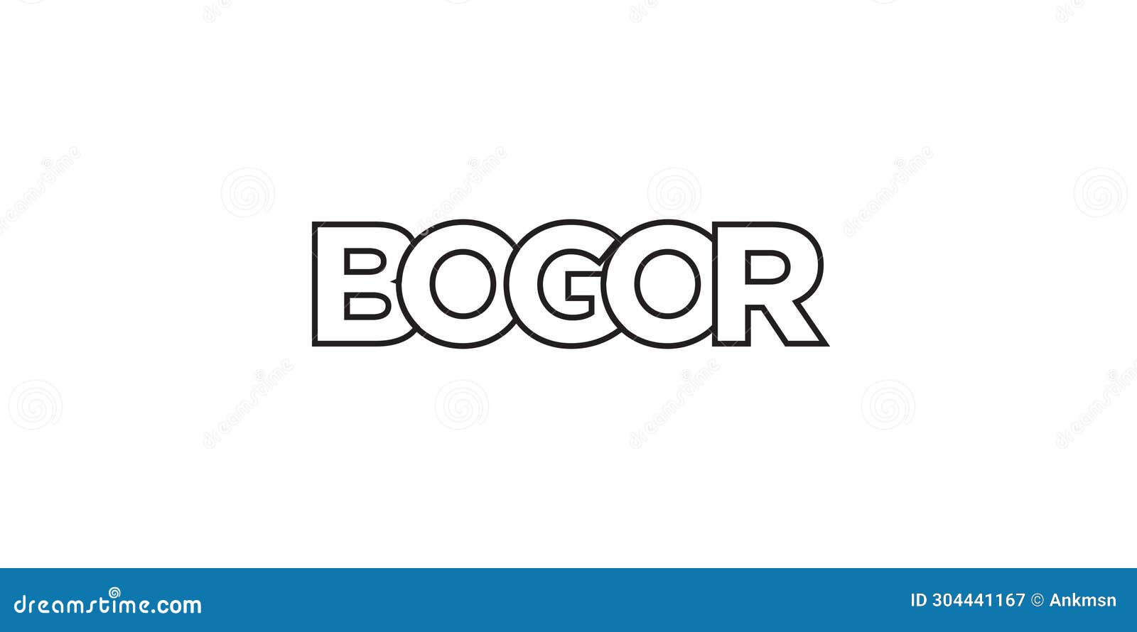 Bogor In The Indonesia Emblem. The Design Features A Geometric Style ...