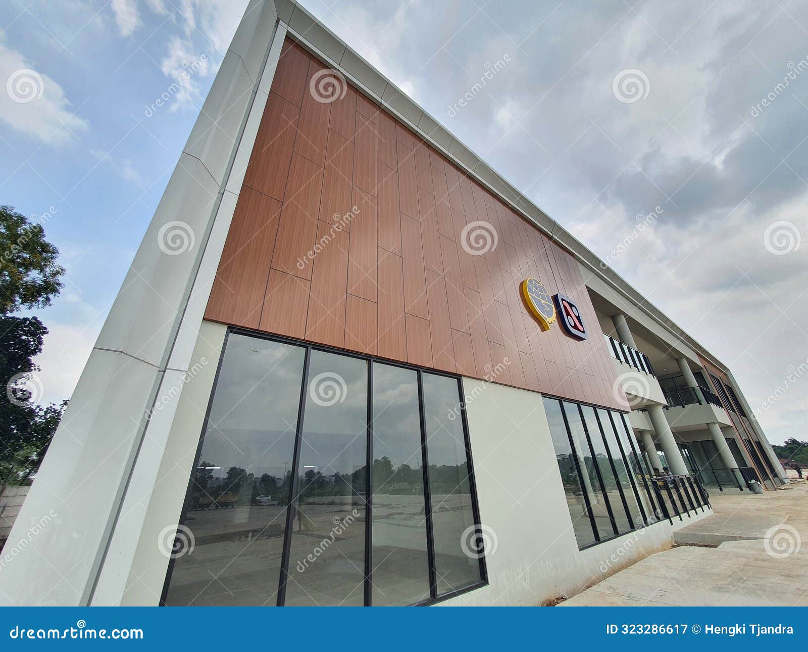 Bogor, Indonesia - February 13th 2024. in the Process of Construction, the Front View of the ...