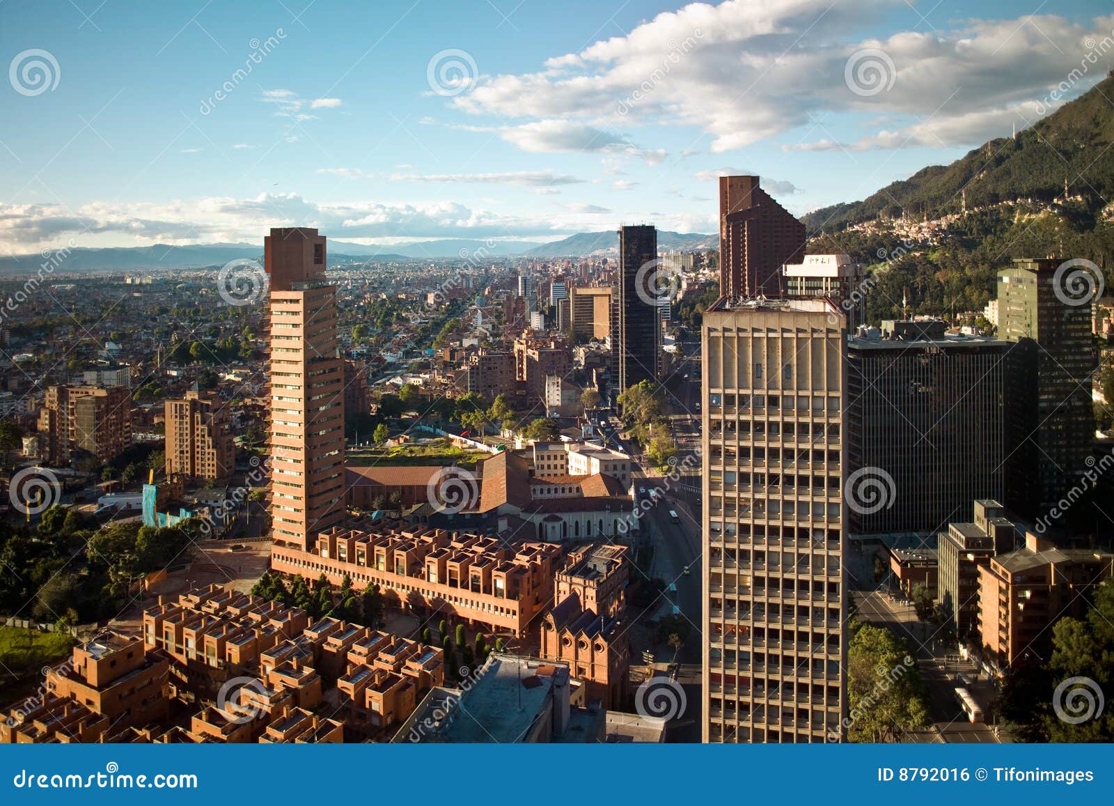 Bogota, Colombia stock photo. Image of panoramic, downtown - 8792016