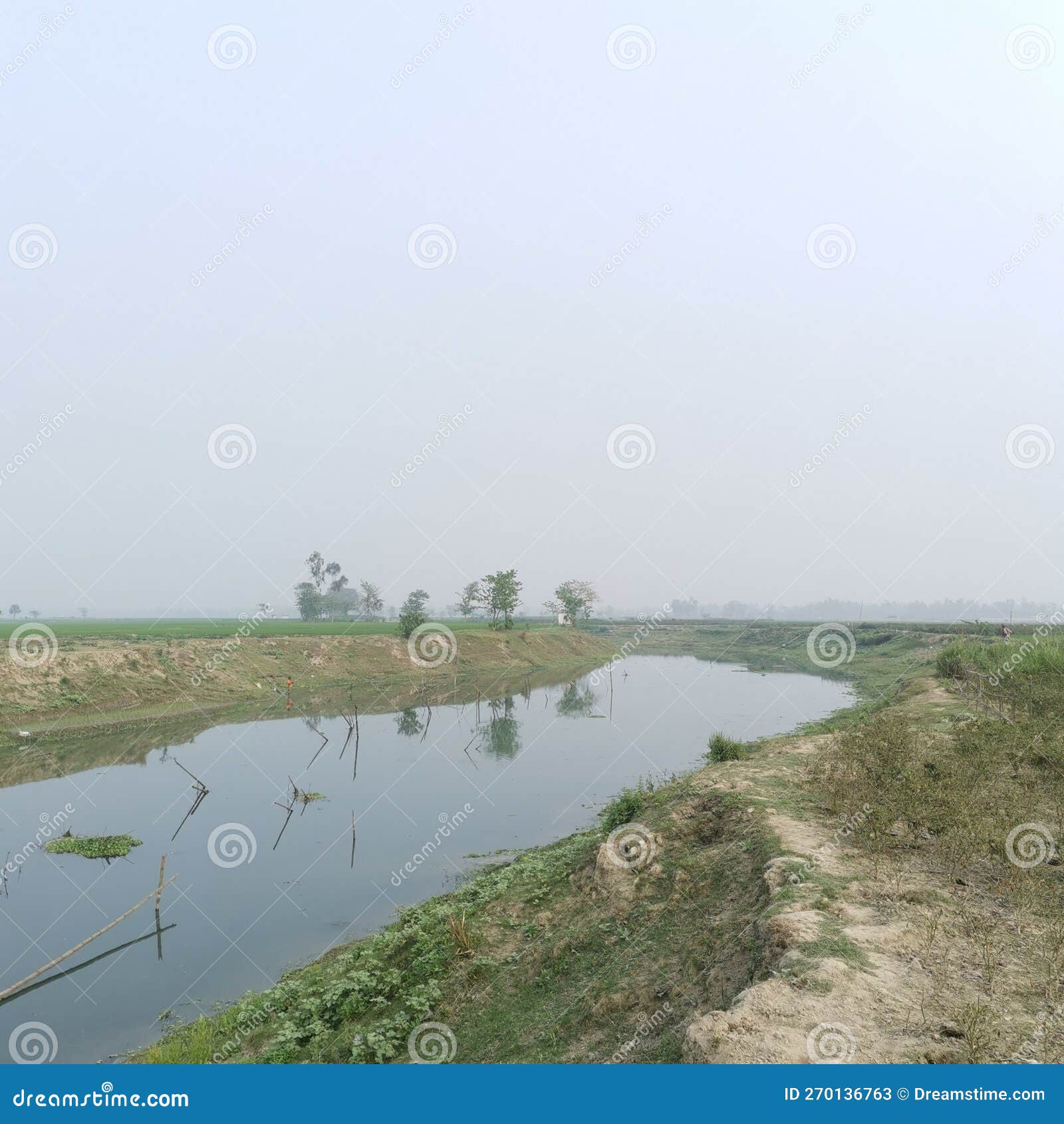 Bogra Ichamati River 1 stock image. Image of marsh, plain - 270136763