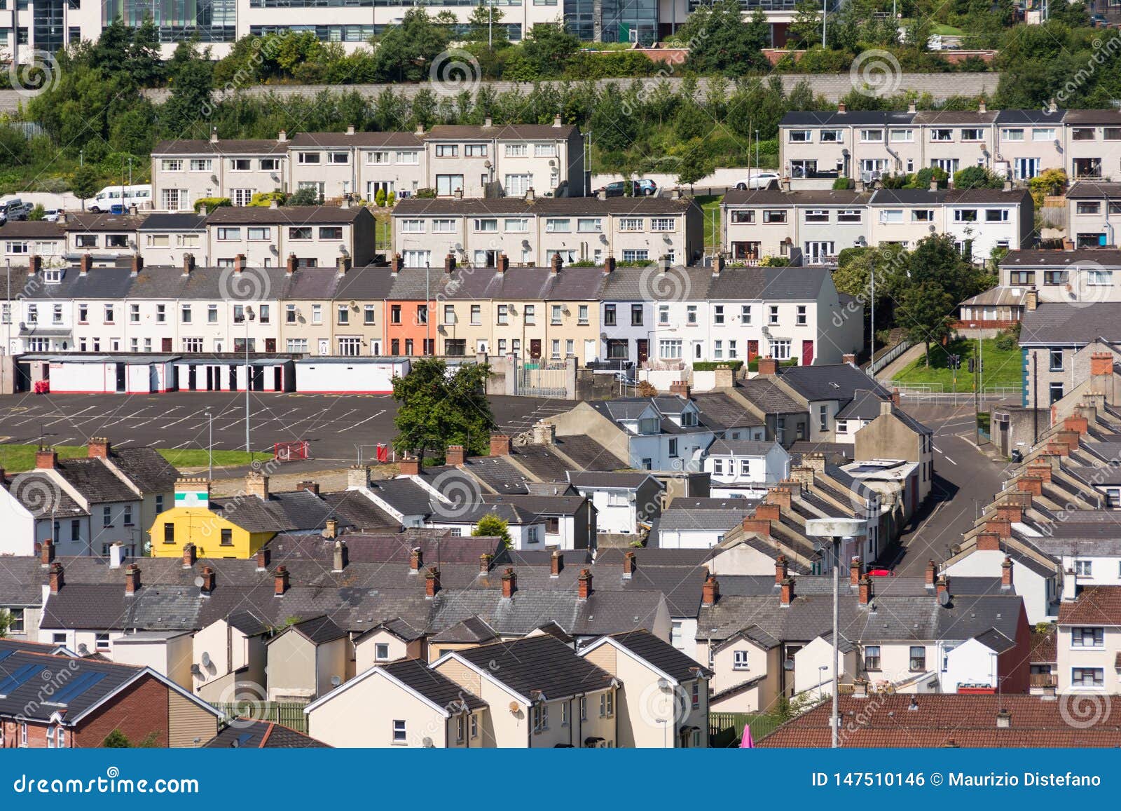 The Bogside, Derry, Northern Ireland Stock Photo - Image of house ...