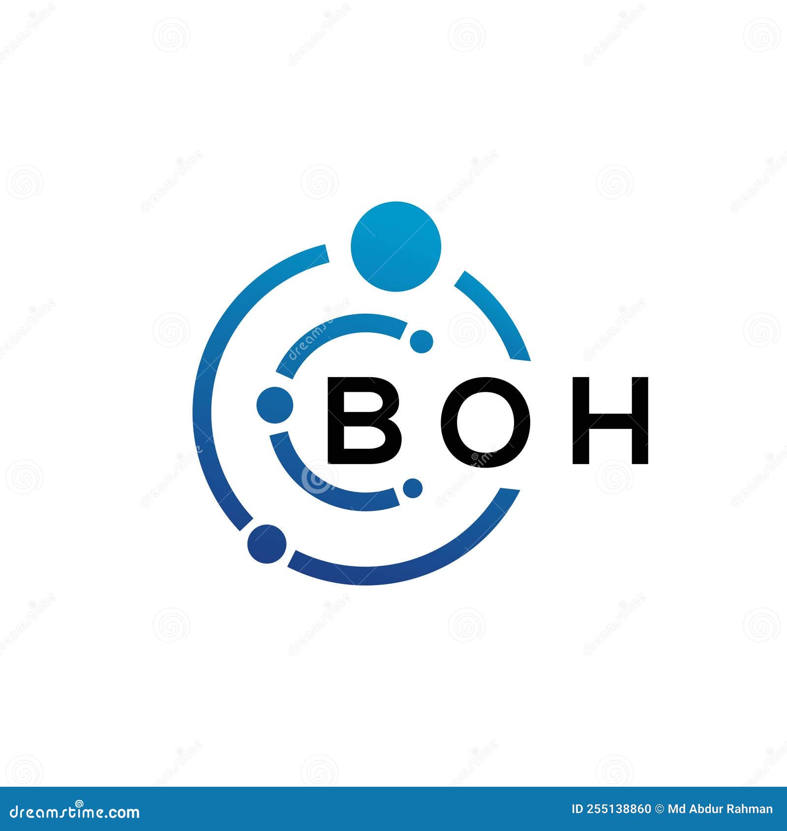 BOH Letter Logo Design on White Background. BOH Creative Initials ...