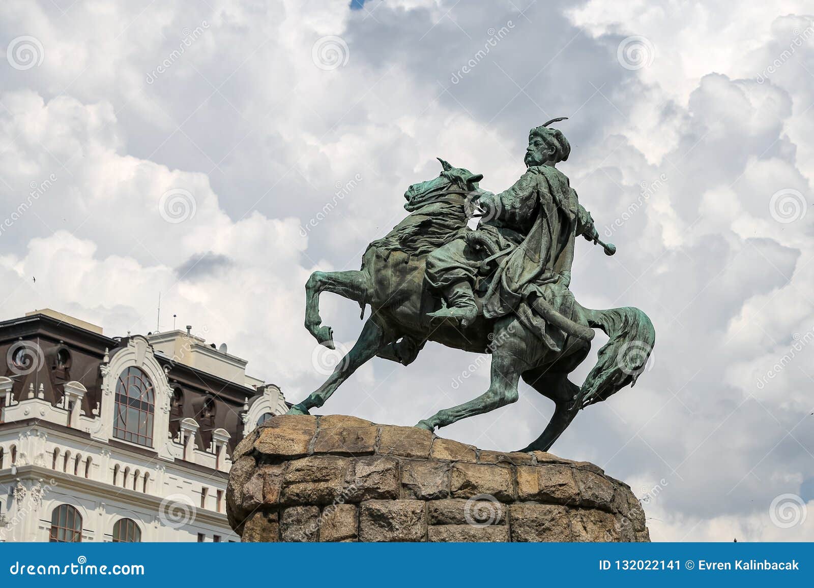 Bohdan Khmelnytsky Monument in Kiev, Ukraine Stock Image - Image of ...
