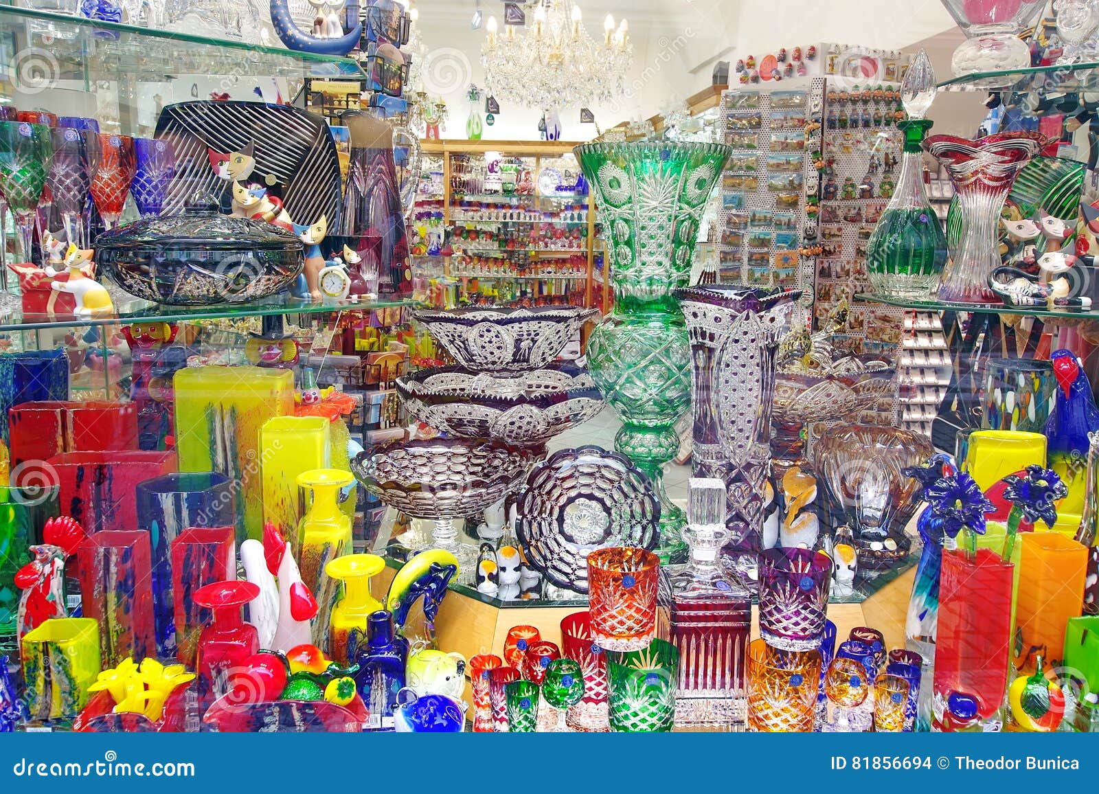 Bohemian Crystals Glass - Prague, Czech Republic Editorial Stock Image ...