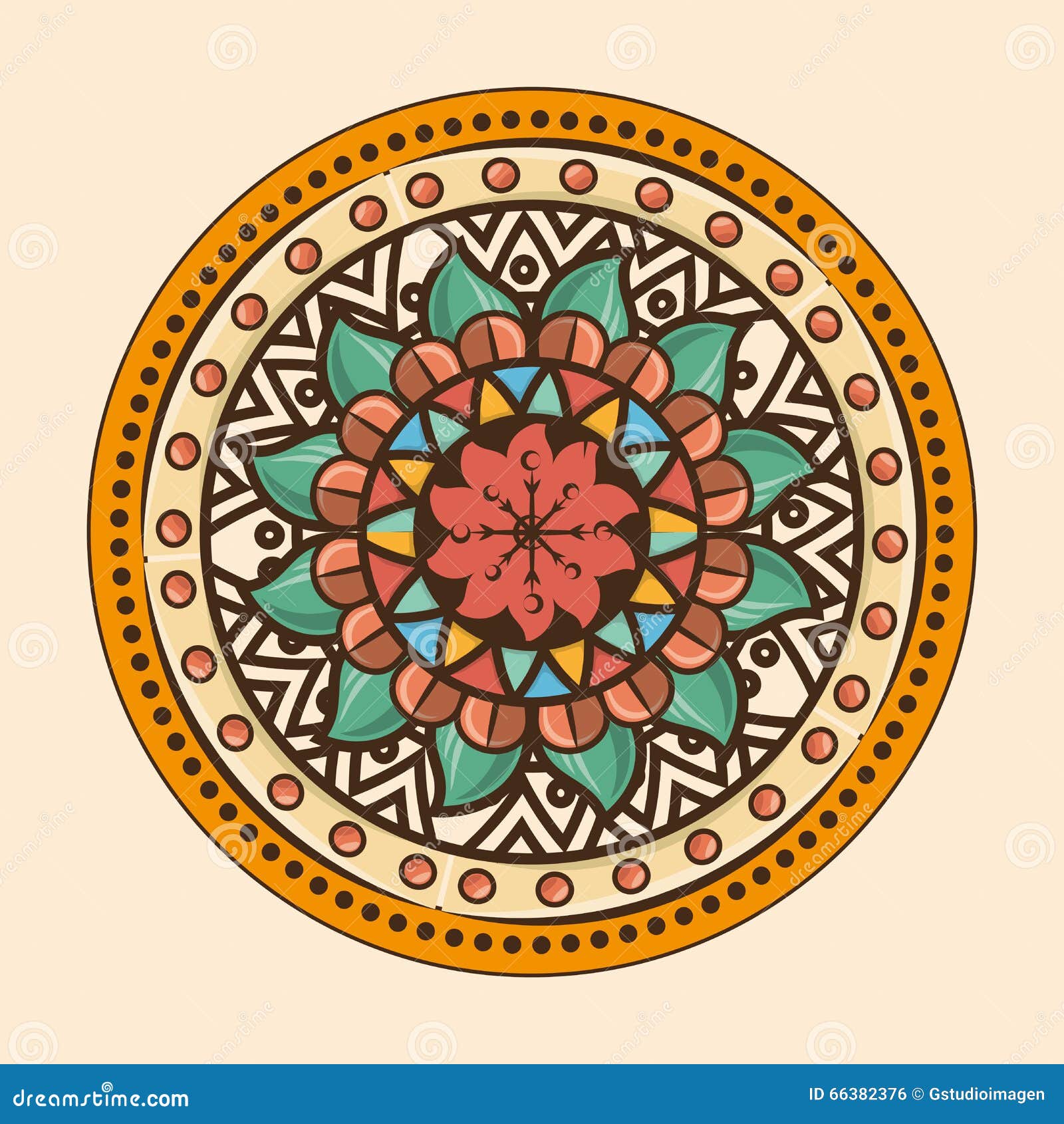 Bohemian background design stock vector. Illustration of vintage - 66382376