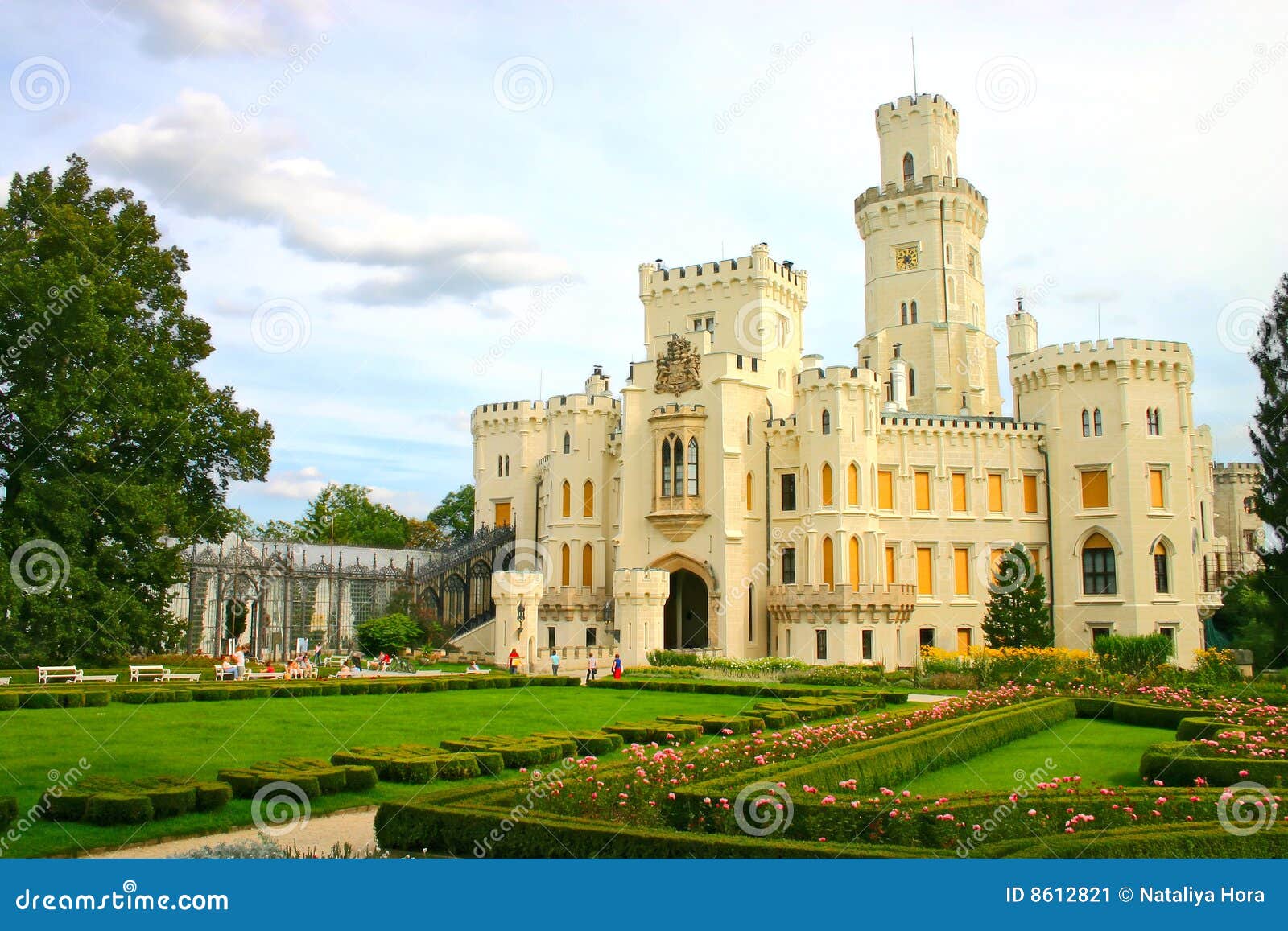 Bohemian castle stock image. Image of blue, facade, hrad - 8612821