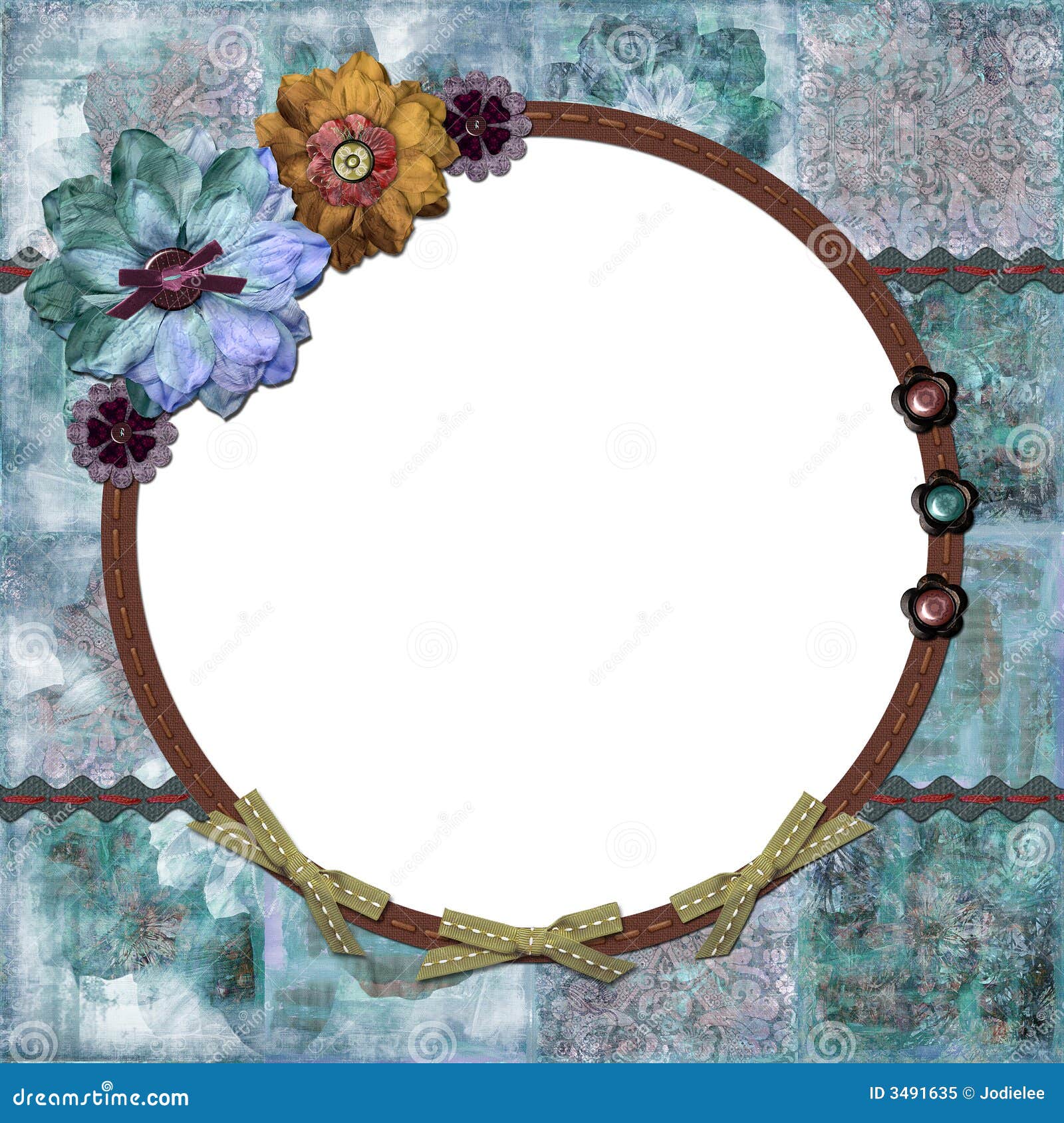 Bohemian Floral Frame stock illustration. Illustration of background ...