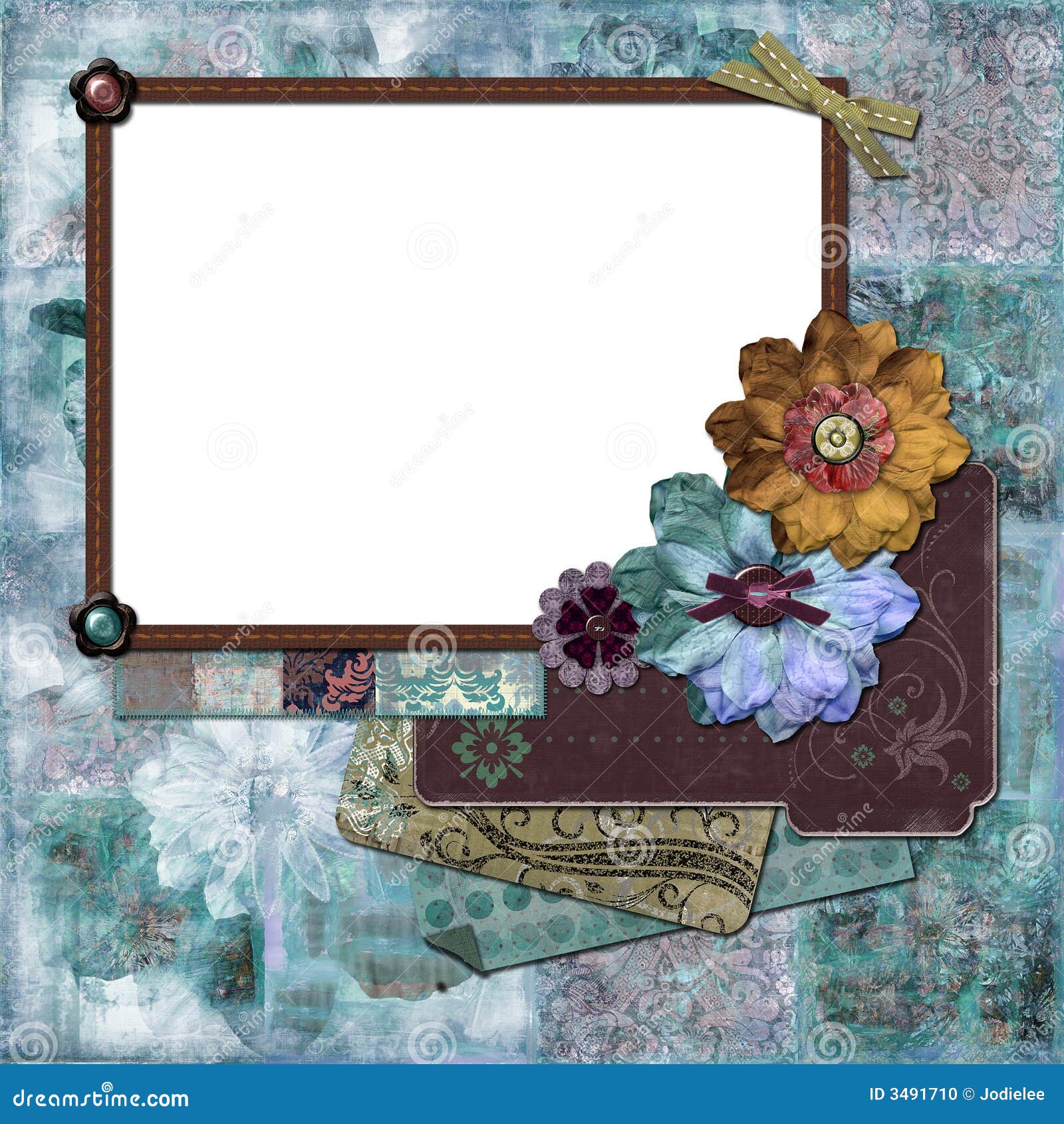 Bohemian Floral Frame stock photo. Image of floral, natural - 3491710