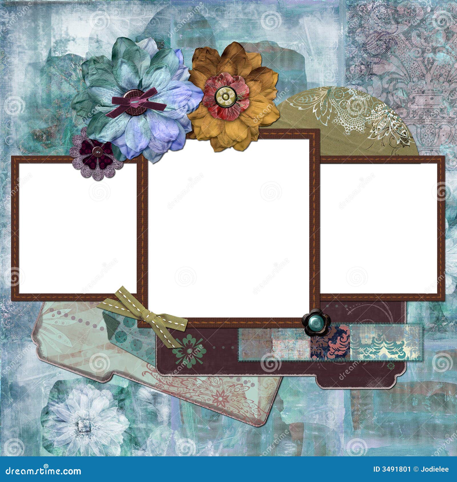 Bohemian Floral Frame stock illustration. Illustration of gypsy - 3491801