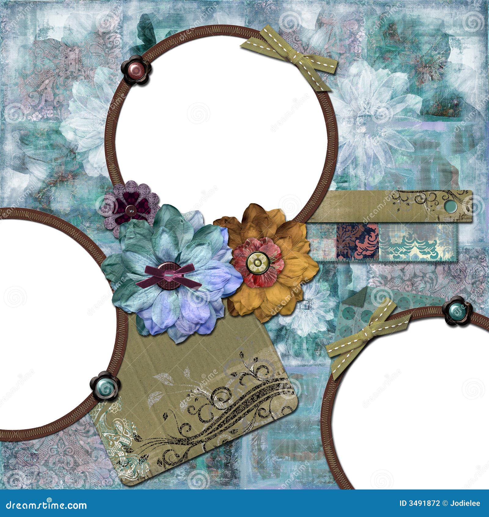 Bohemian Floral Frame stock illustration. Illustration of background ...