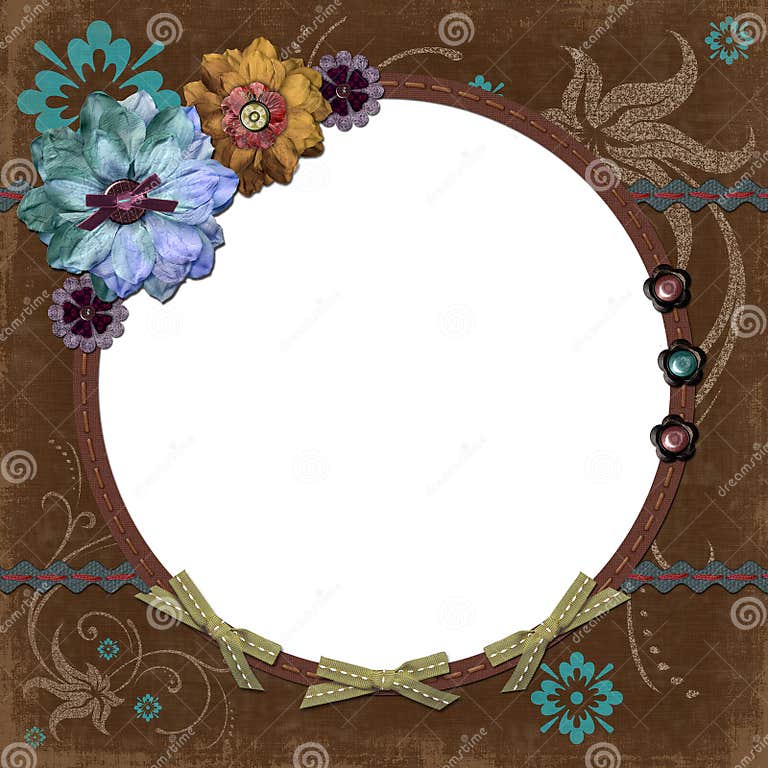 Bohemian Gypsy Floral Frame Stock Illustration - Illustration of ...
