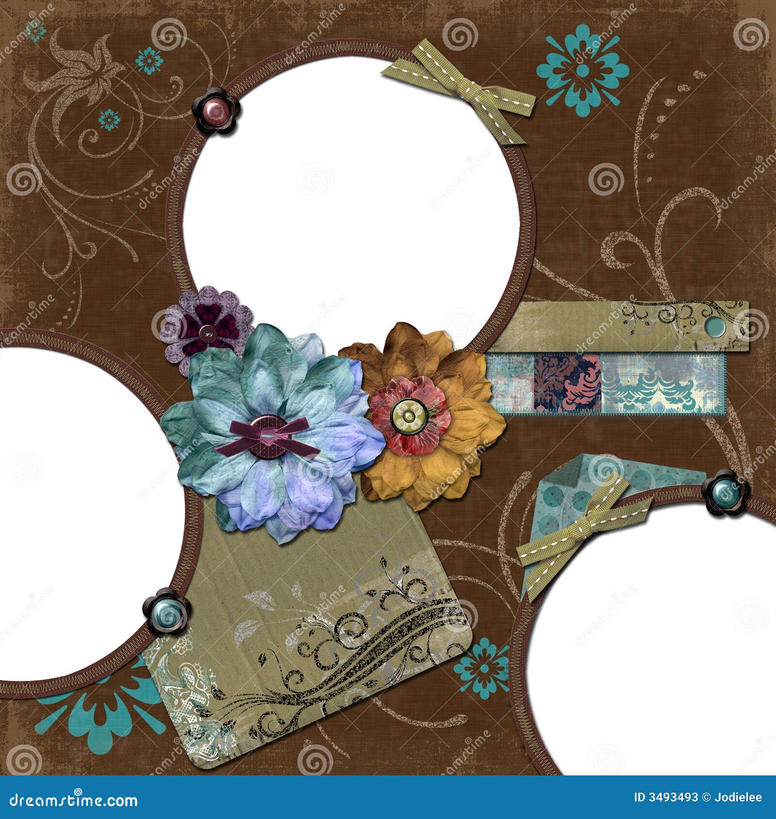 Bohemian Gypsy Floral Frame Stock Illustration - Illustration of ...