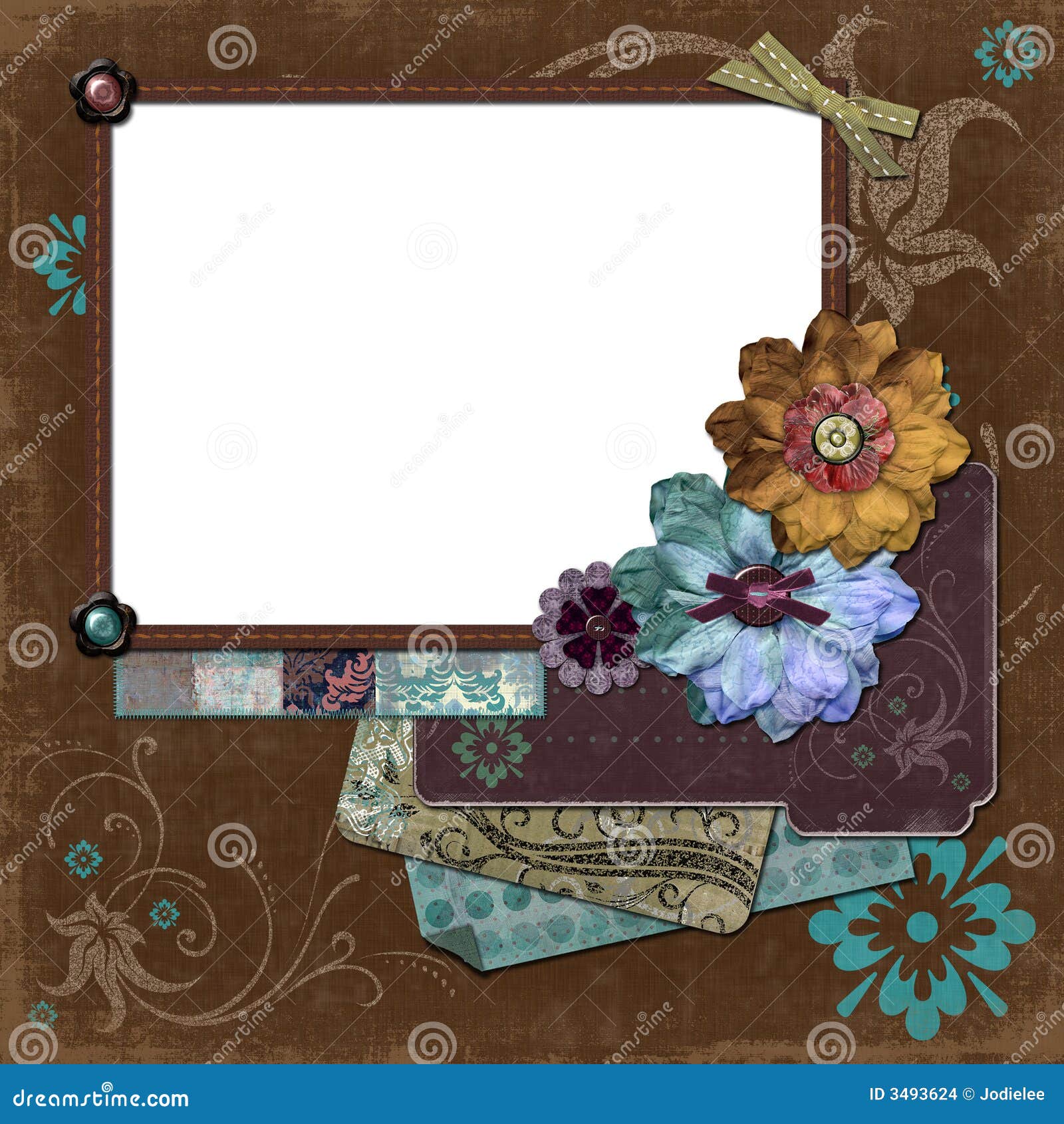 Bohemian Gypsy Floral Frame Stock Illustration - Illustration of ethnic ...