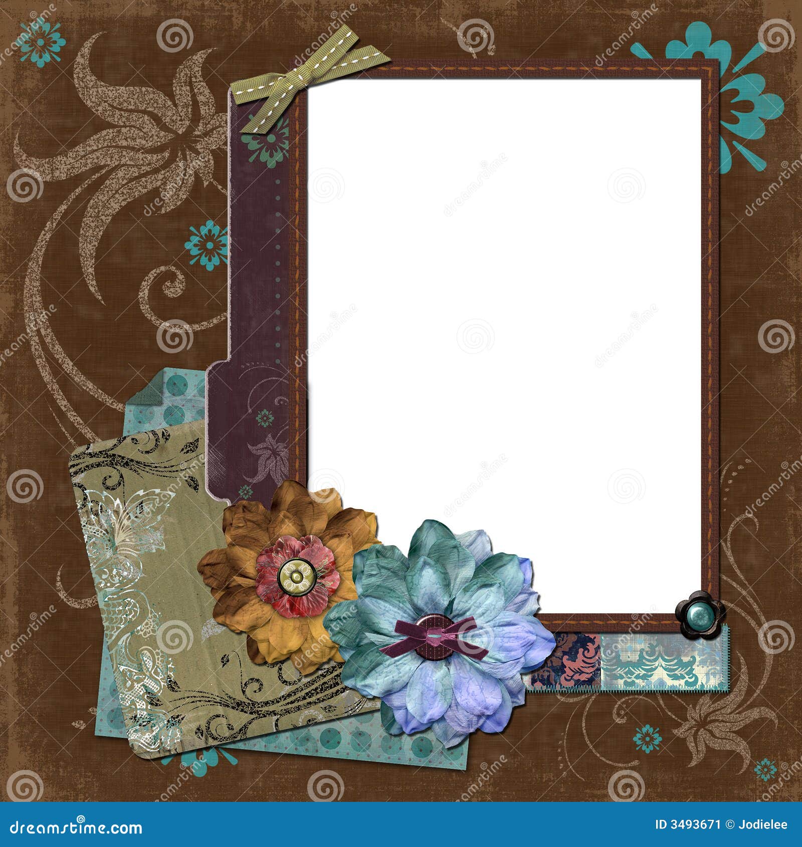 Bohemian Gypsy Floral Frame Stock Illustration - Illustration of ethnic ...