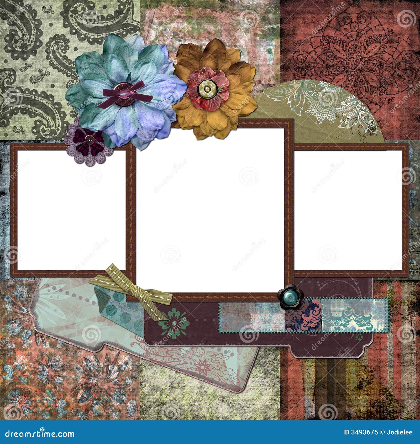 Bohemian Gypsy Floral Frame Stock Illustration - Illustration of ...