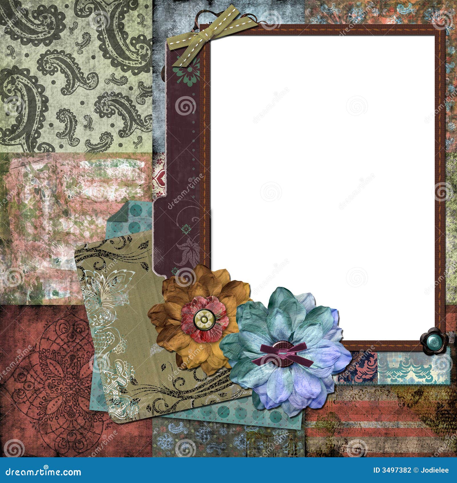 Bohemian Gypsy Floral Frame Stock Illustration - Illustration of ...