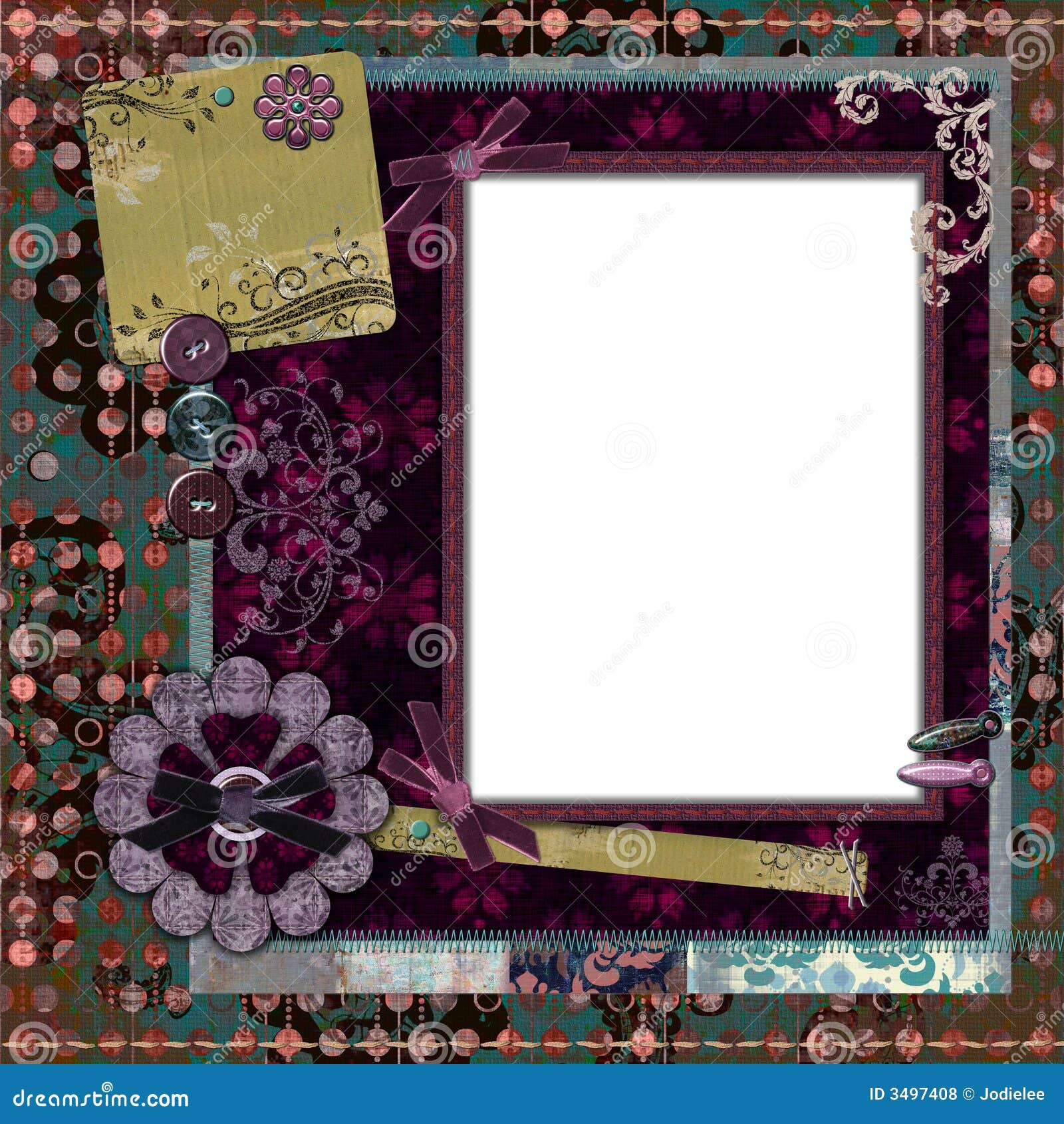 Bohemian Gypsy Floral Frame Stock Illustration - Illustration of ...