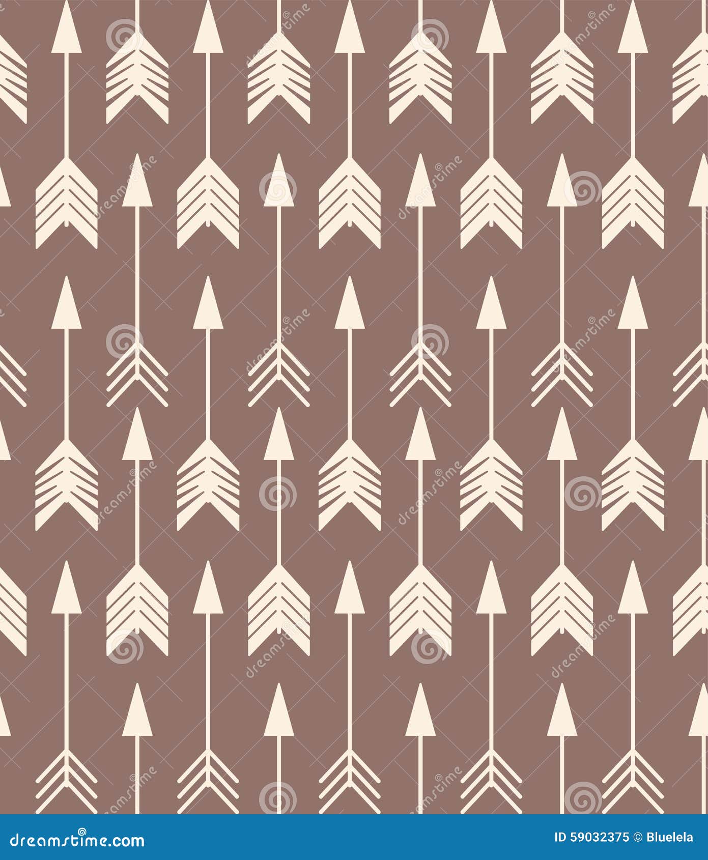Bohemian Hand Drawn Arrows, Seamless Pattern Stock Vector ...