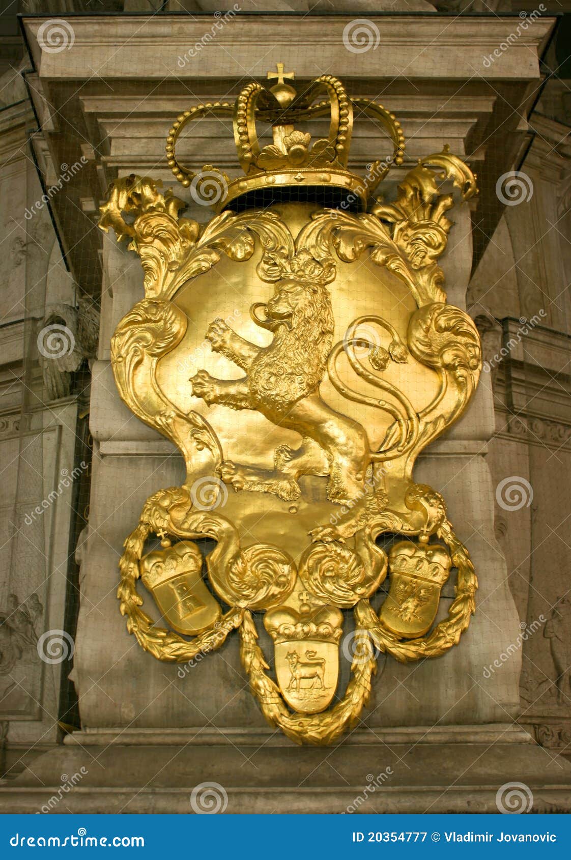 Bohemian lion stock image. Image of bohemia, national - 20354777